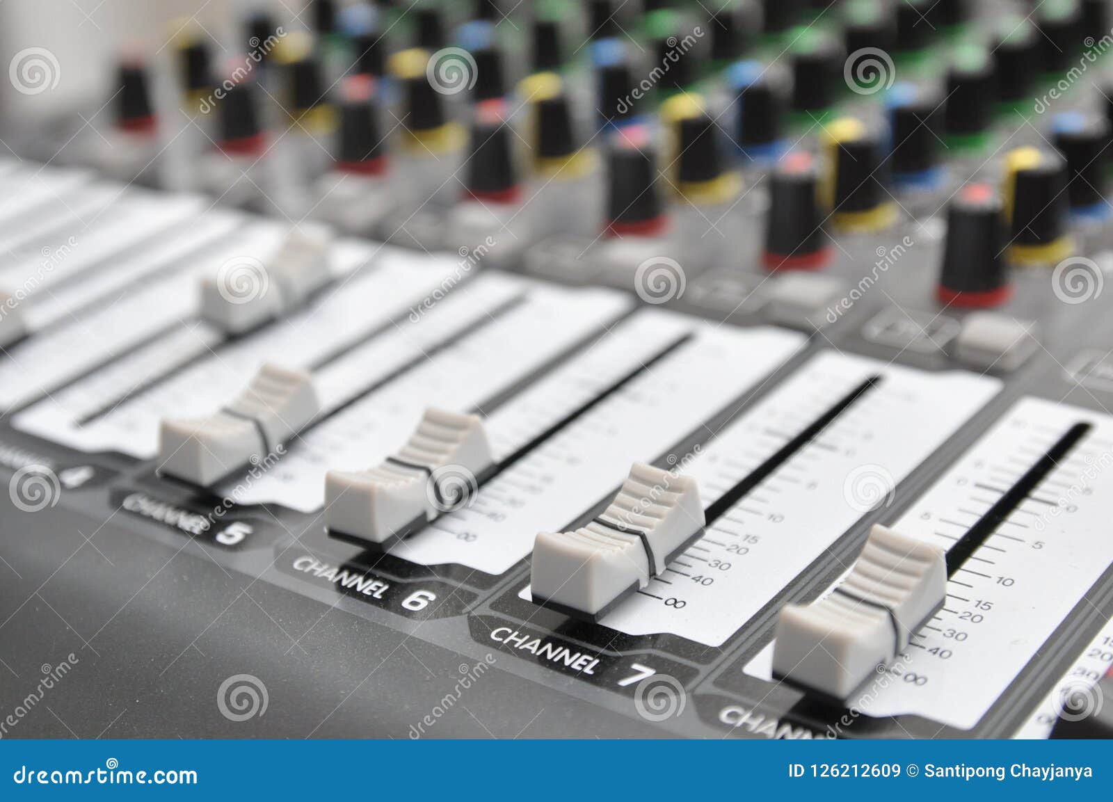 Sound Control. Audio Controller and Tuning. Stock Image - Image of ...