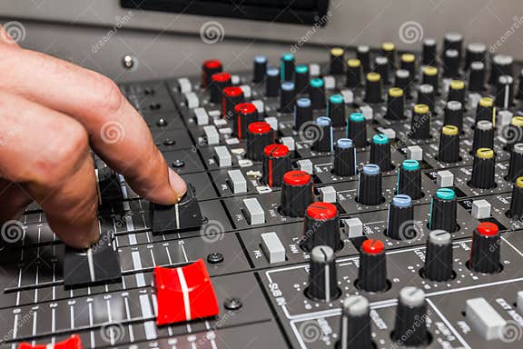 Sound control board stock photo. Image of bass, audio - 26636284