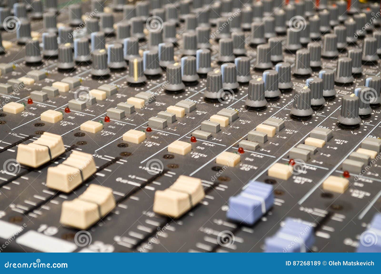 Sound control stock image. Image of console, black, voice - 87268189