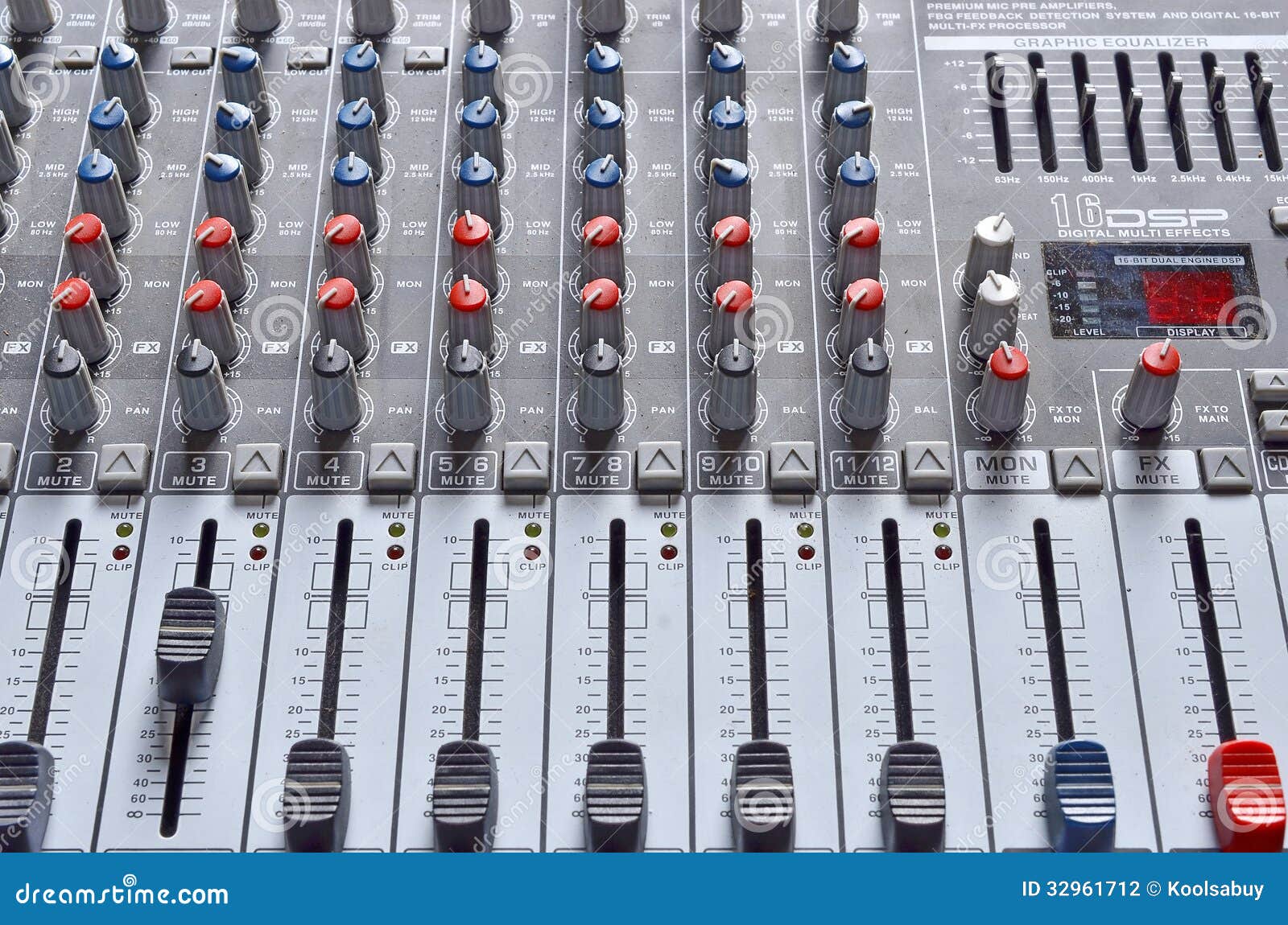 Sound control stock photo. Image of control, ranks, equalizer - 32961712