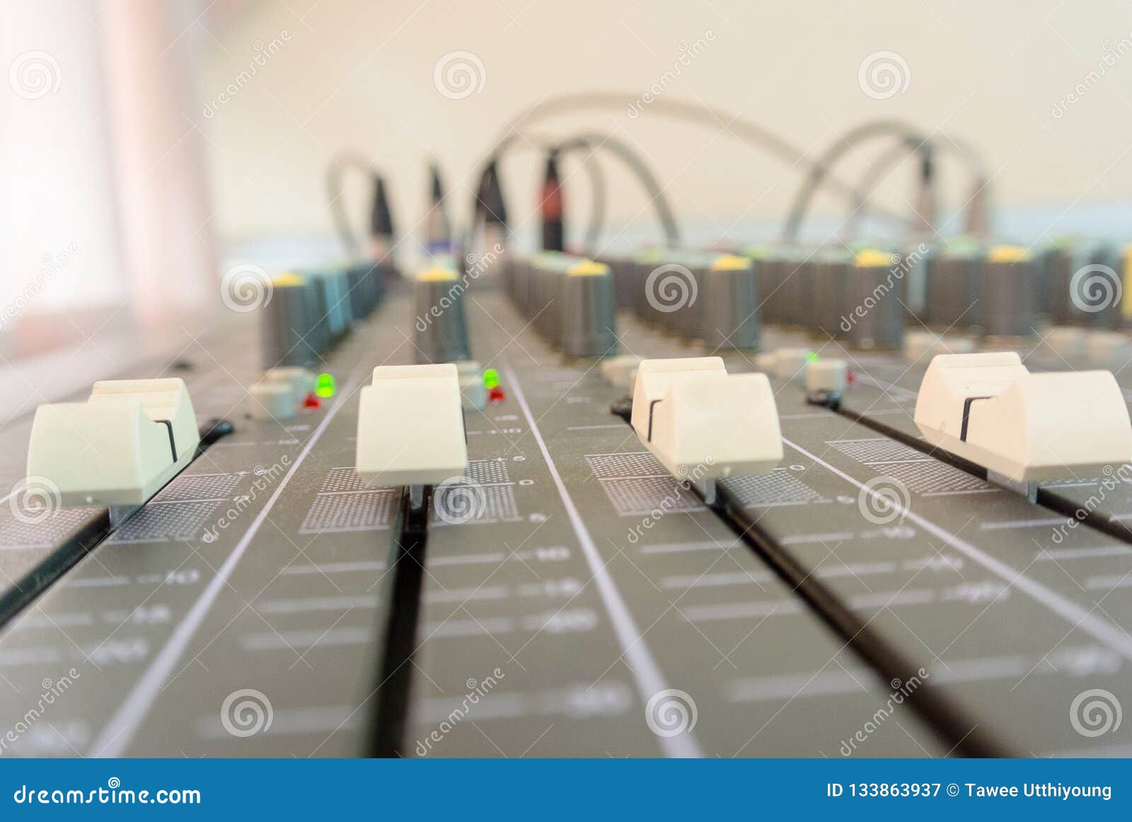 Sound controller button stock image. Image of light - 133863937