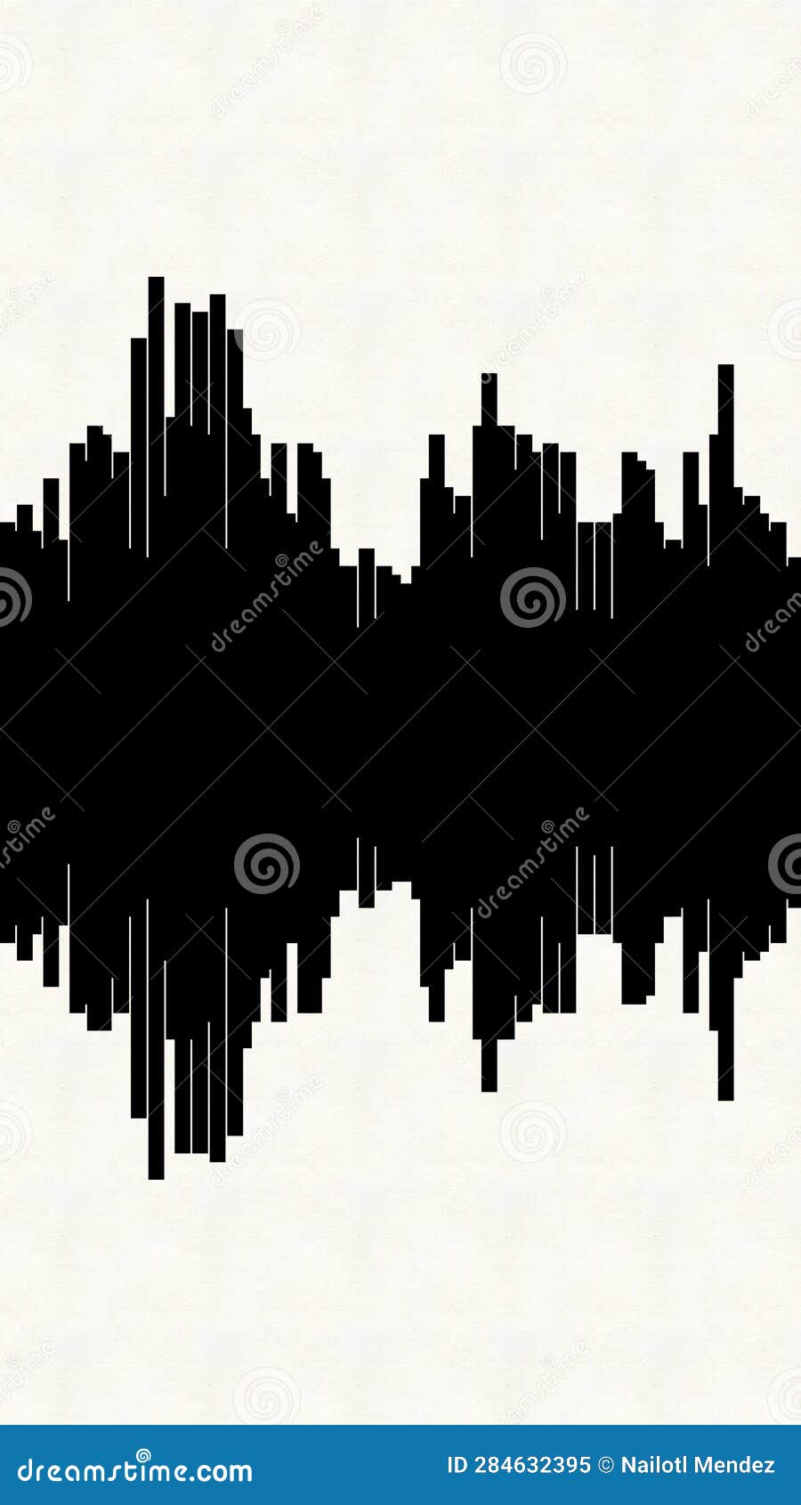 Sound Design: Minimalistic Style Image of an Audio Waveform Stock Image ...