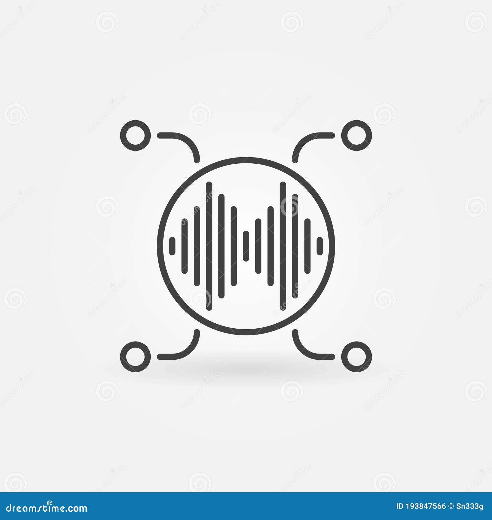 Sound Design Vector Thin Line Concept Icon Stock Vector - Illustration ...