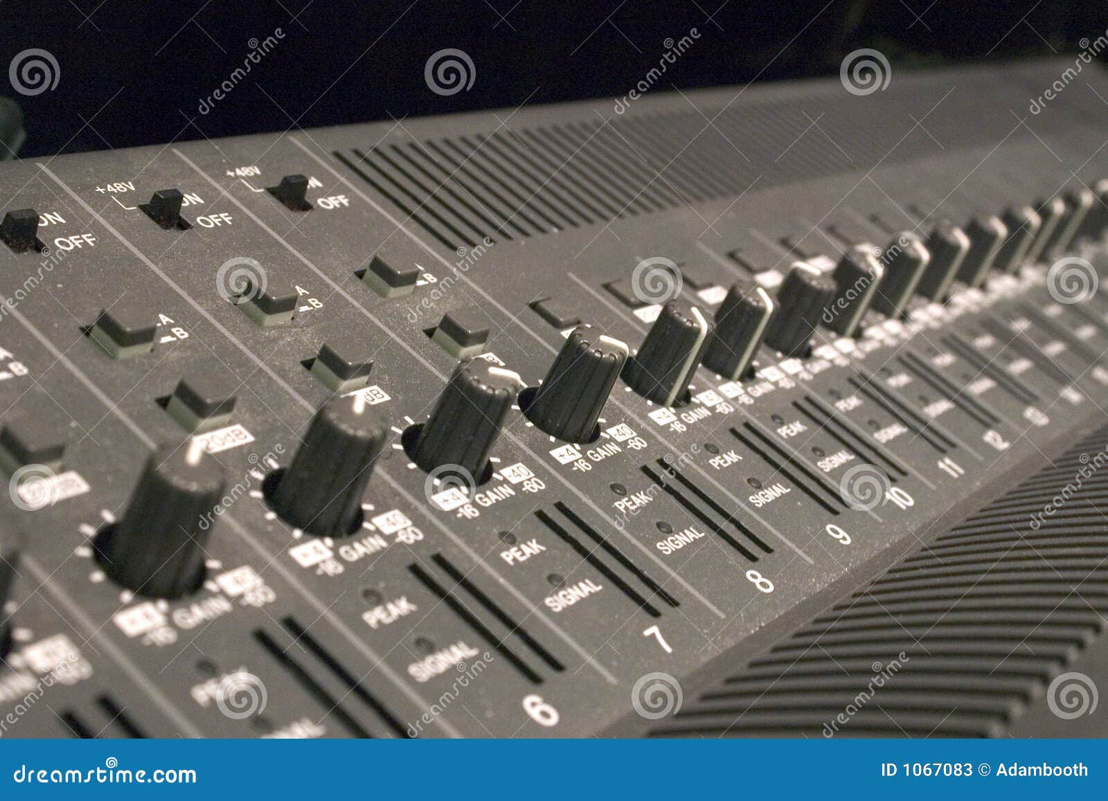 Sound Desk stock image. Image of communication, media - 1067083