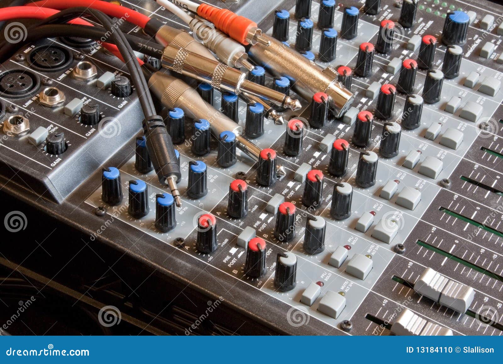 Sound Desk stock photo. Image of console, studio, metal - 13184110