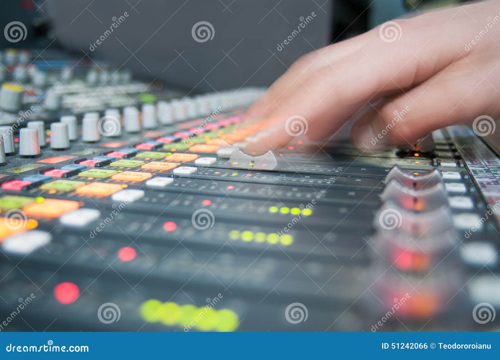 Sound desk action stock photo. Image of gigs, applause - 51242066