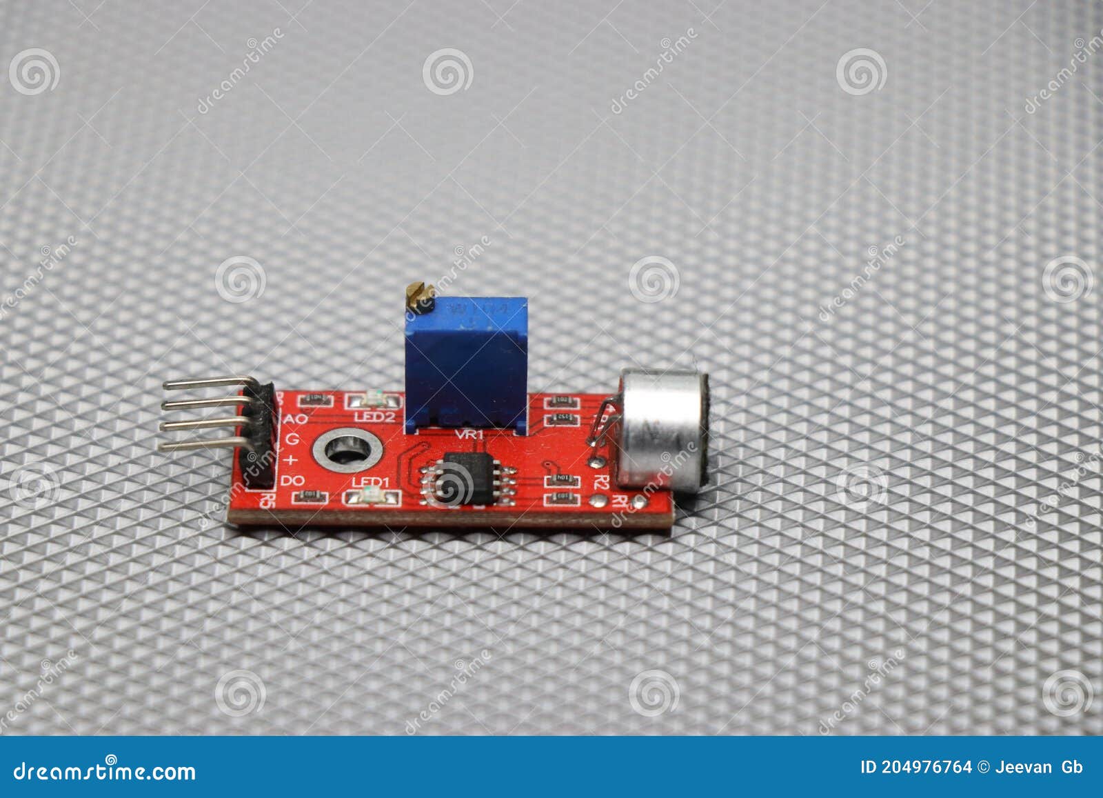 Sound Detection Sensor Which Uses Electret Microphone To Detect Sound ...