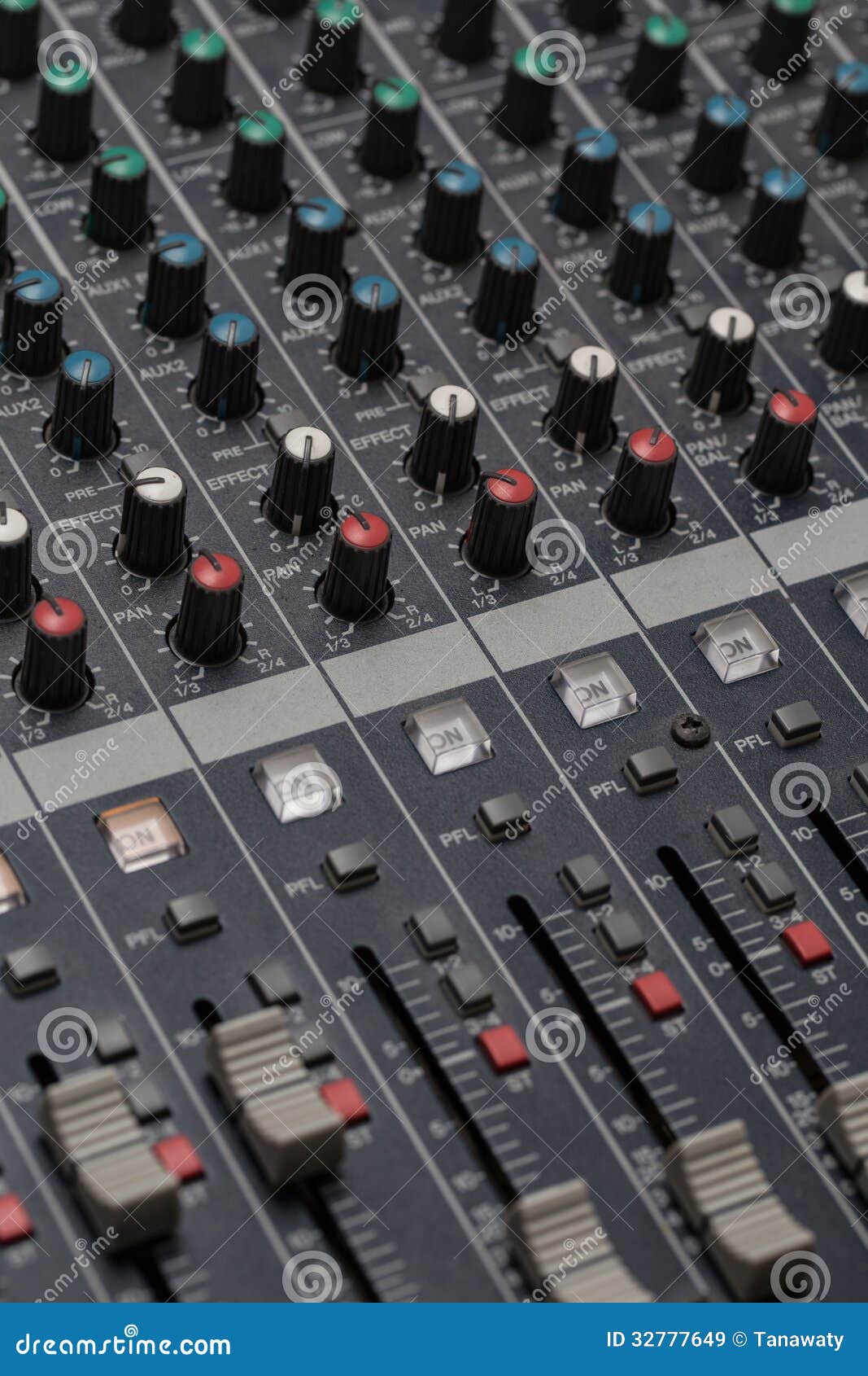 Sound Digital Mixer stock image. Image of adjusting, equipment - 32777649