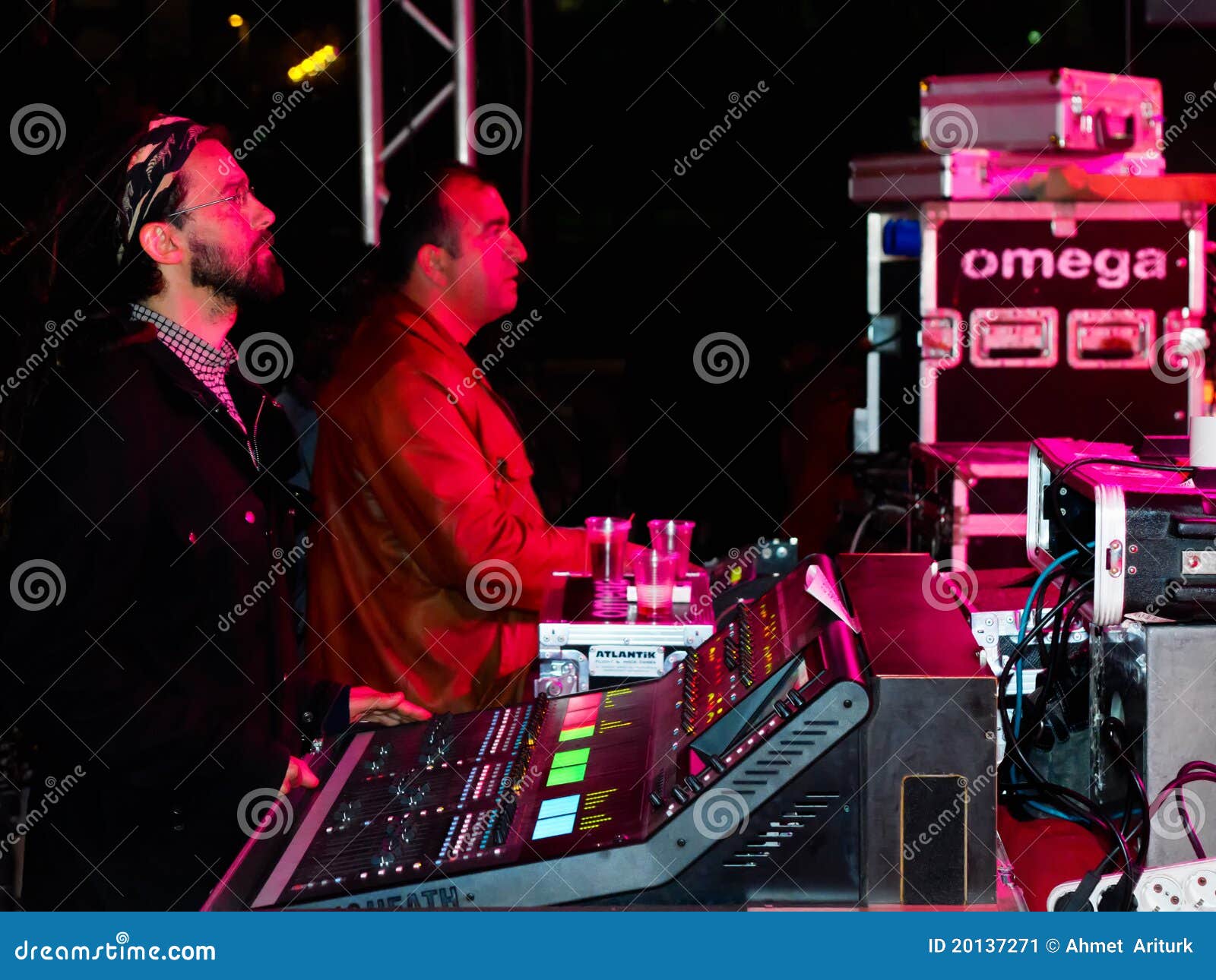 Sound Engineer on Mixer Console Editorial Photo - Image of discotheque ...