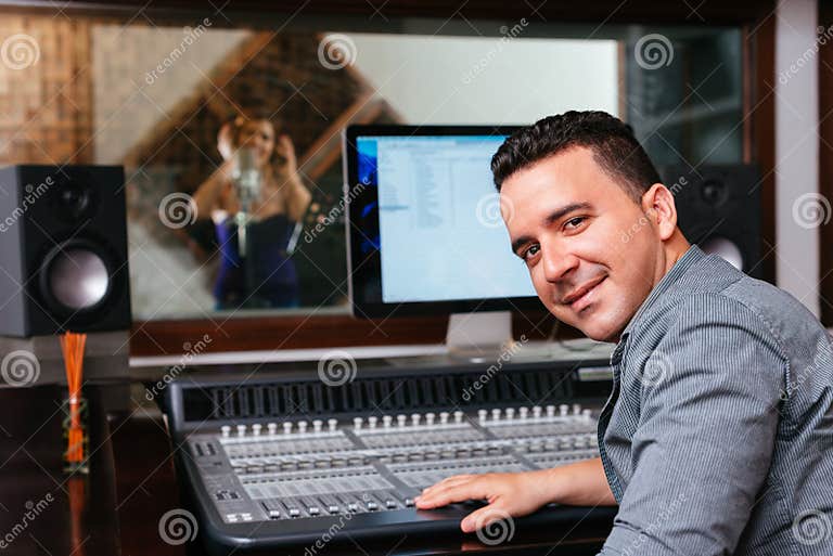 Sound engineer stock image. Image of audio, producer - 44941447