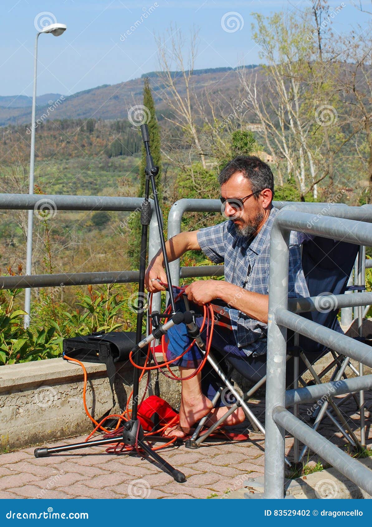 Sound Engineer at Work stock photo. Image of recording - 83529402