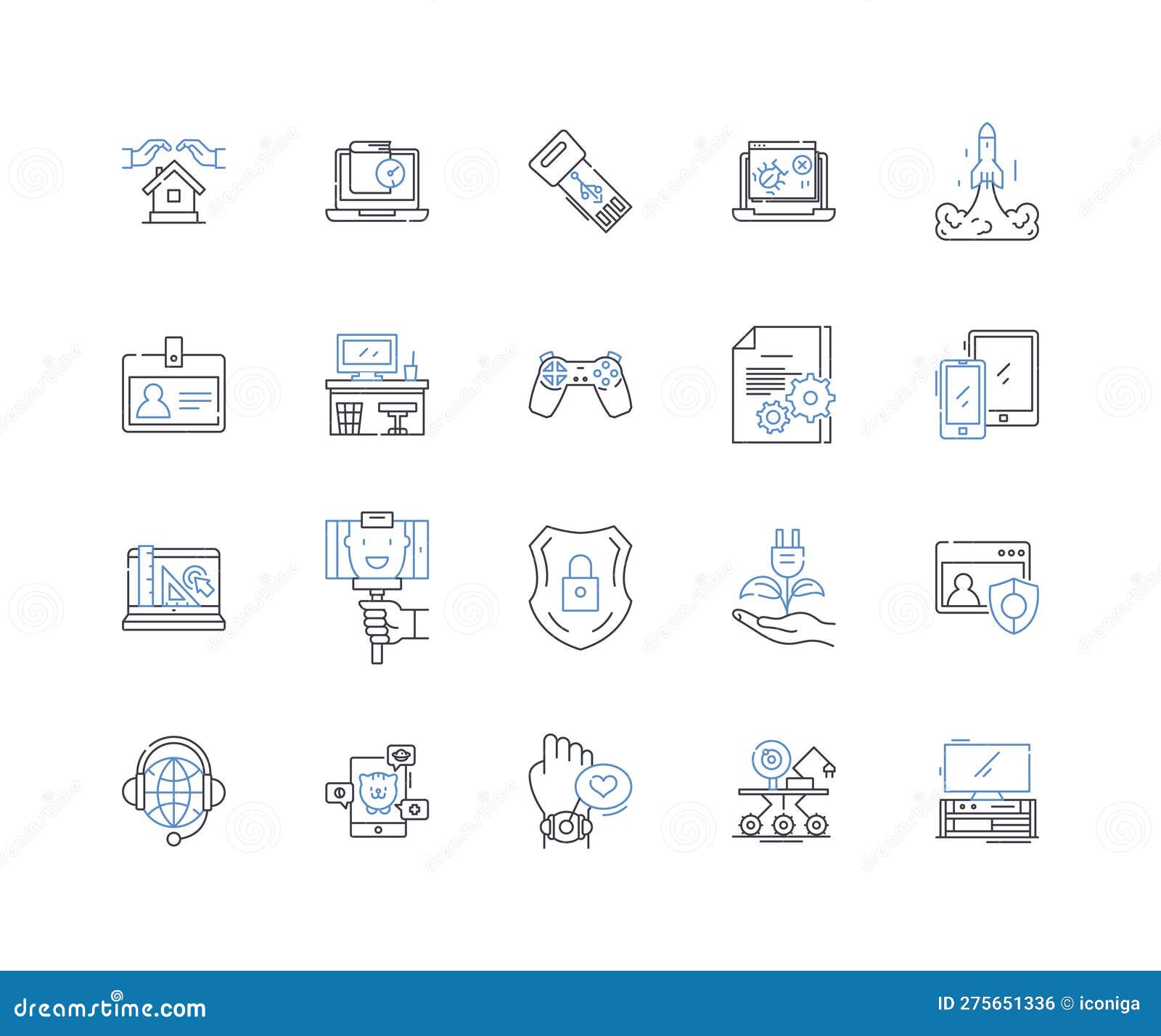 Sound Engineering Line Icons Collection. Mixing, Recording, EQ ...