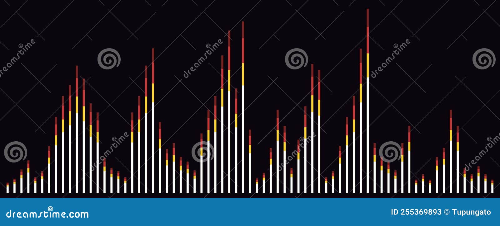 Sound Equalizer Audio Vector Lines Stock Vector - Illustration of ...
