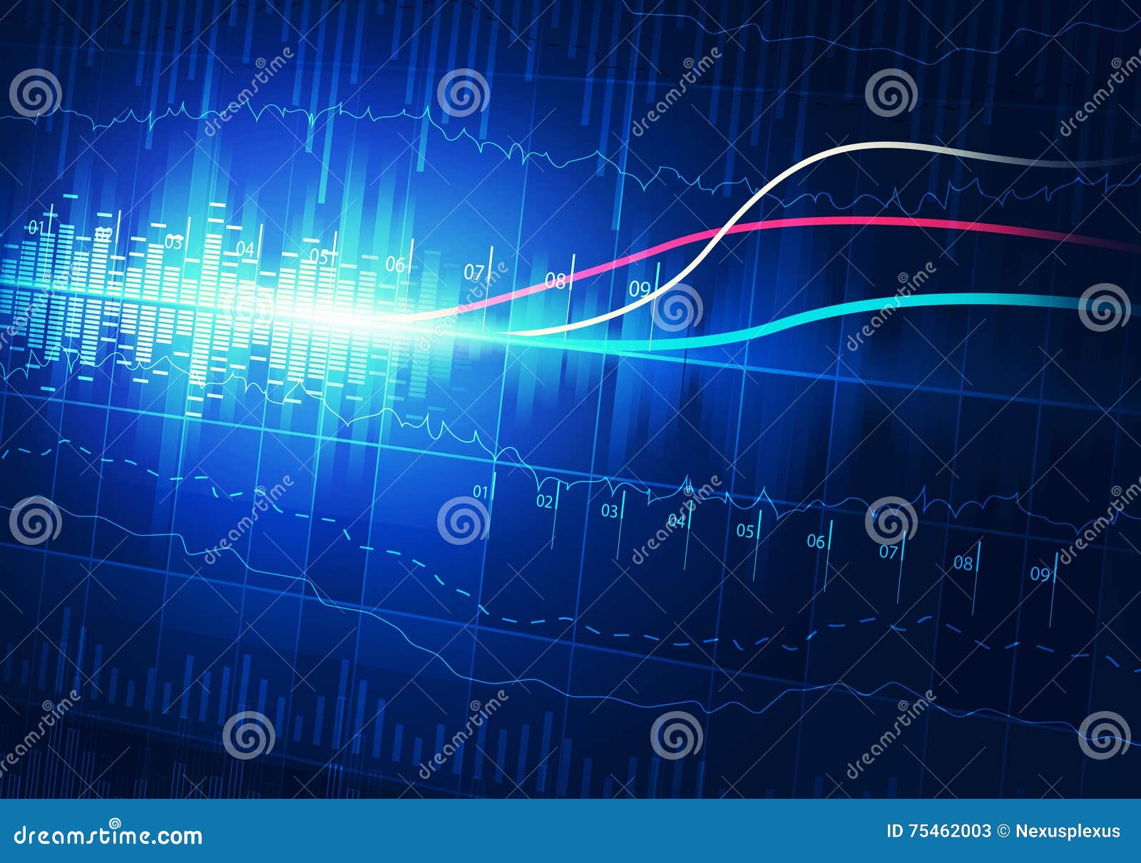 Sound Equalizer Background . Mixed Media Stock Image - Image of ...
