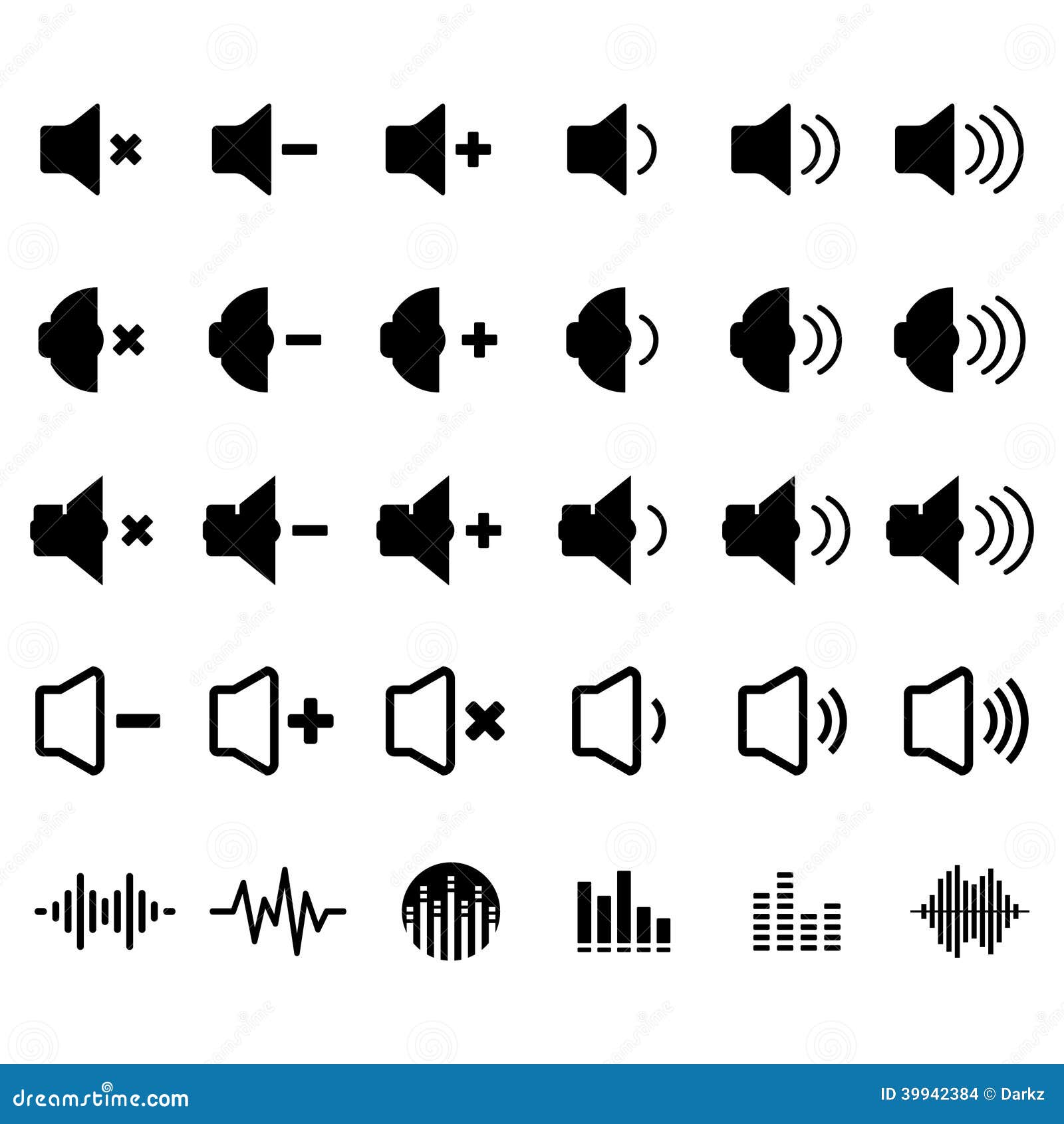 Equalizer Icon. Sound Panel Symbol Cartoon Vector | CartoonDealer.com ...