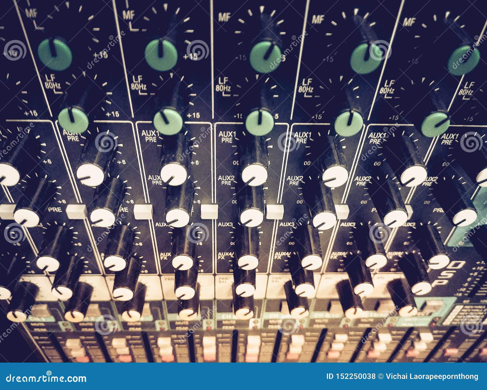 Sound Equalizer Mixing. Professional Studio Equipment for Sound Mixing ...