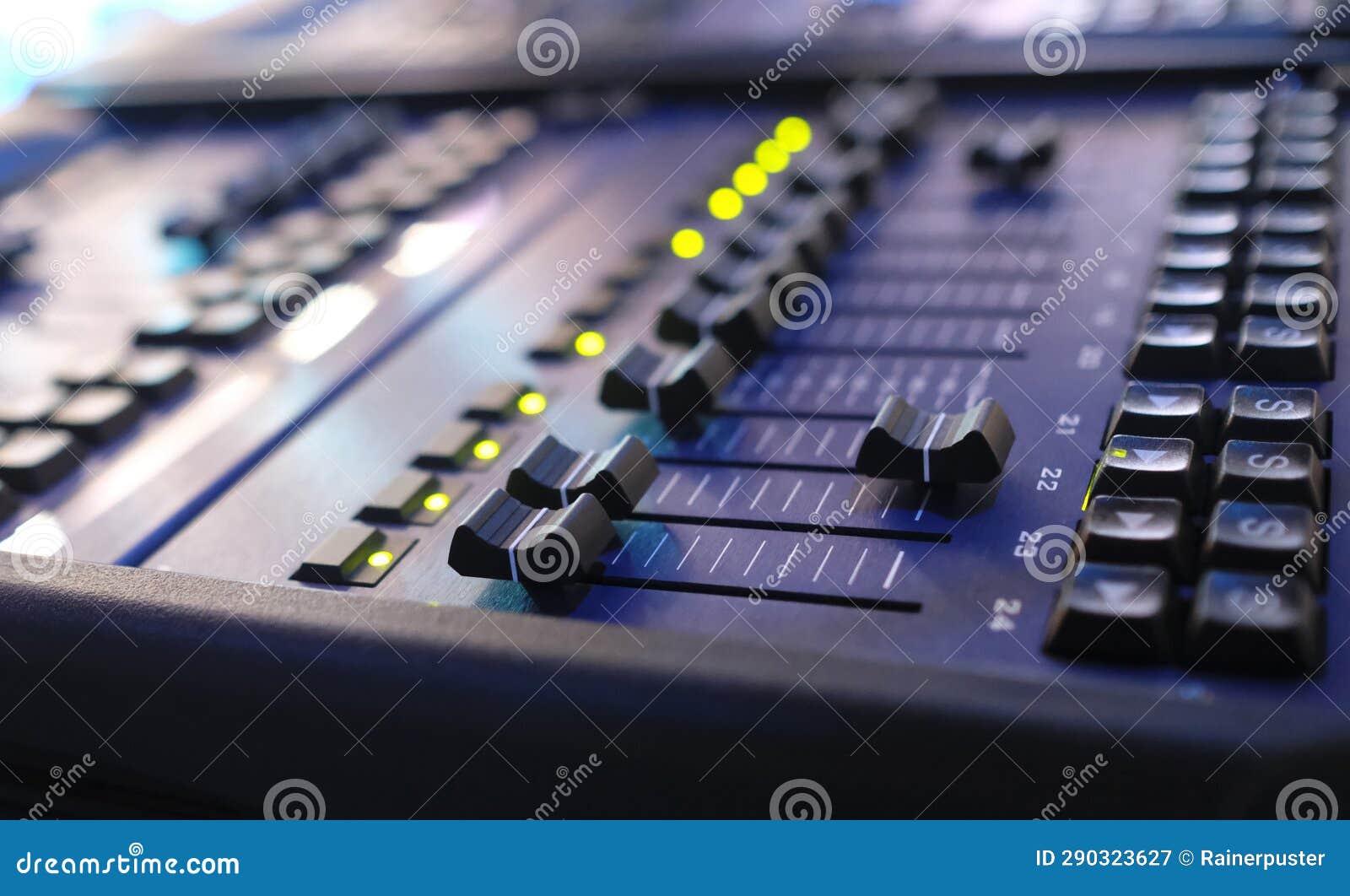 Sound Equipment Backstage in a TV Studio Stock Image - Image of studio ...