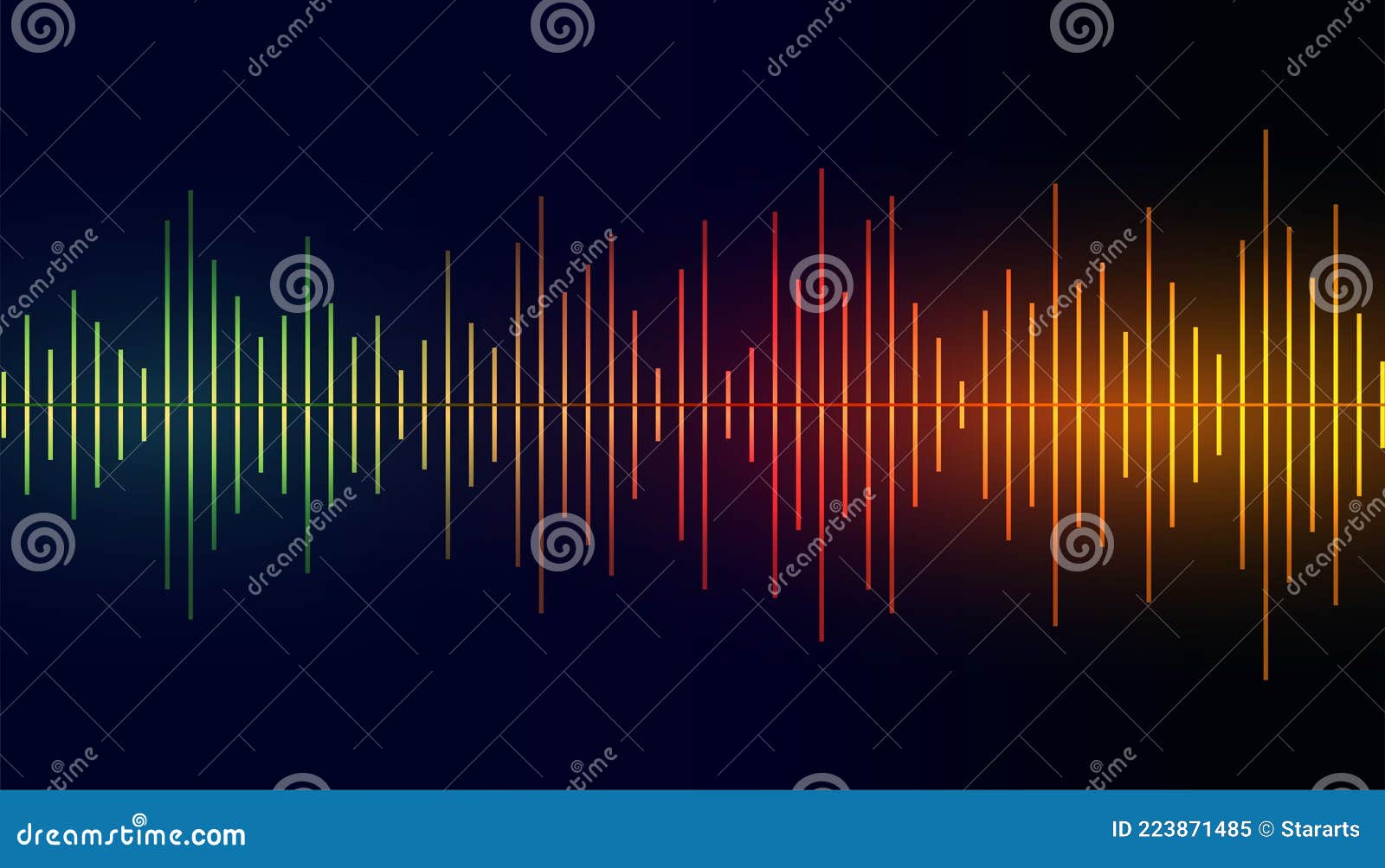 Sound Frequency Equalizer Colorful Background Stock Vector ...