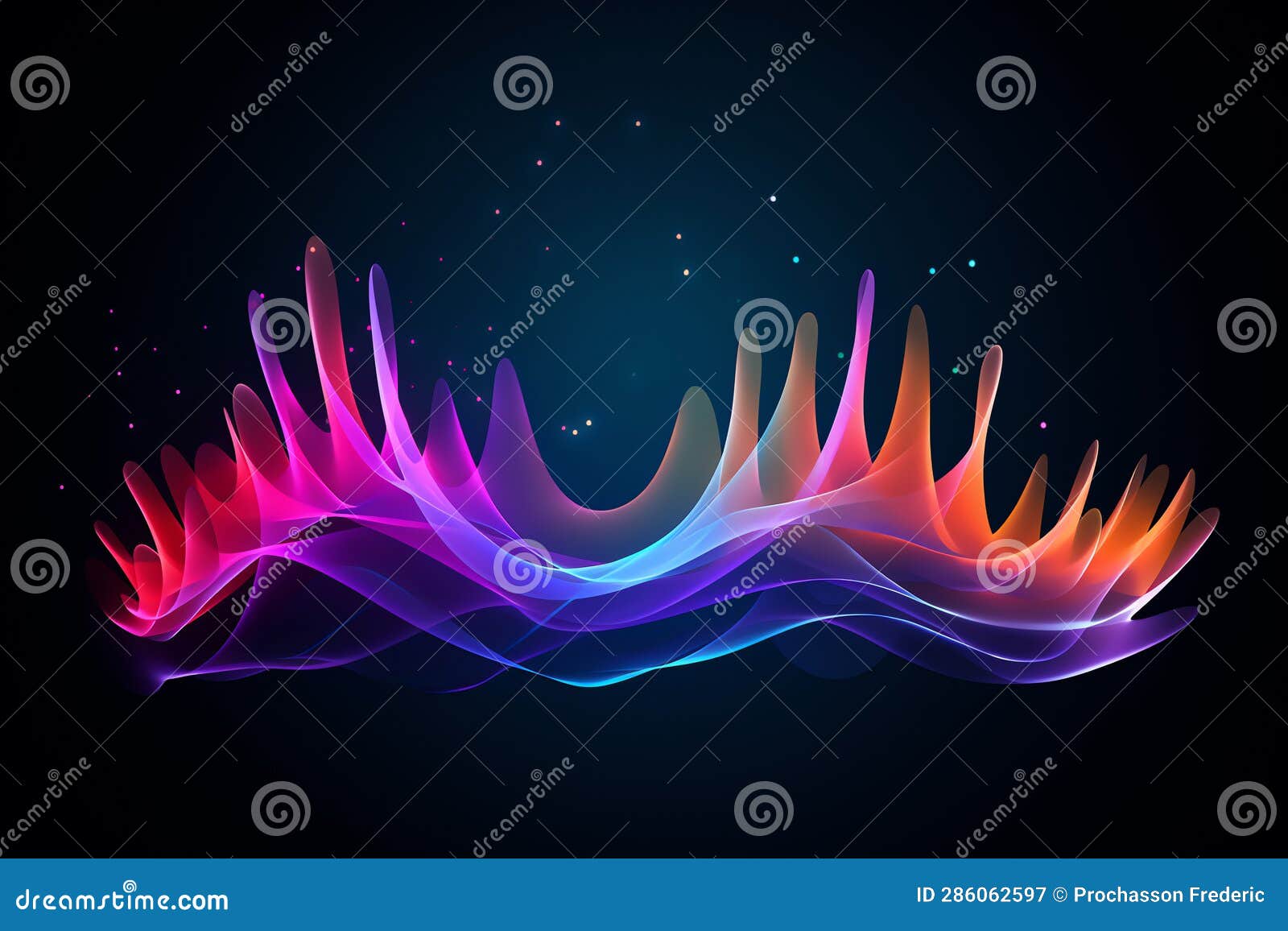 Sound graph, AI generated stock illustration. Illustration of wallpaper ...