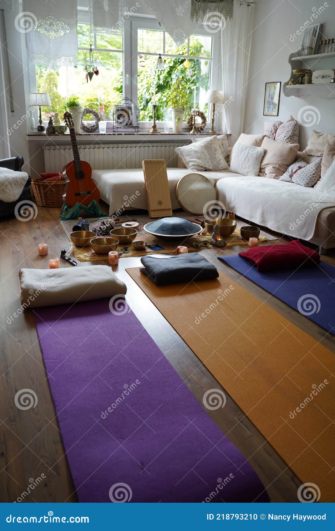Sound Healing Instrument Set Up Stock Photo - Image of bell, design ...