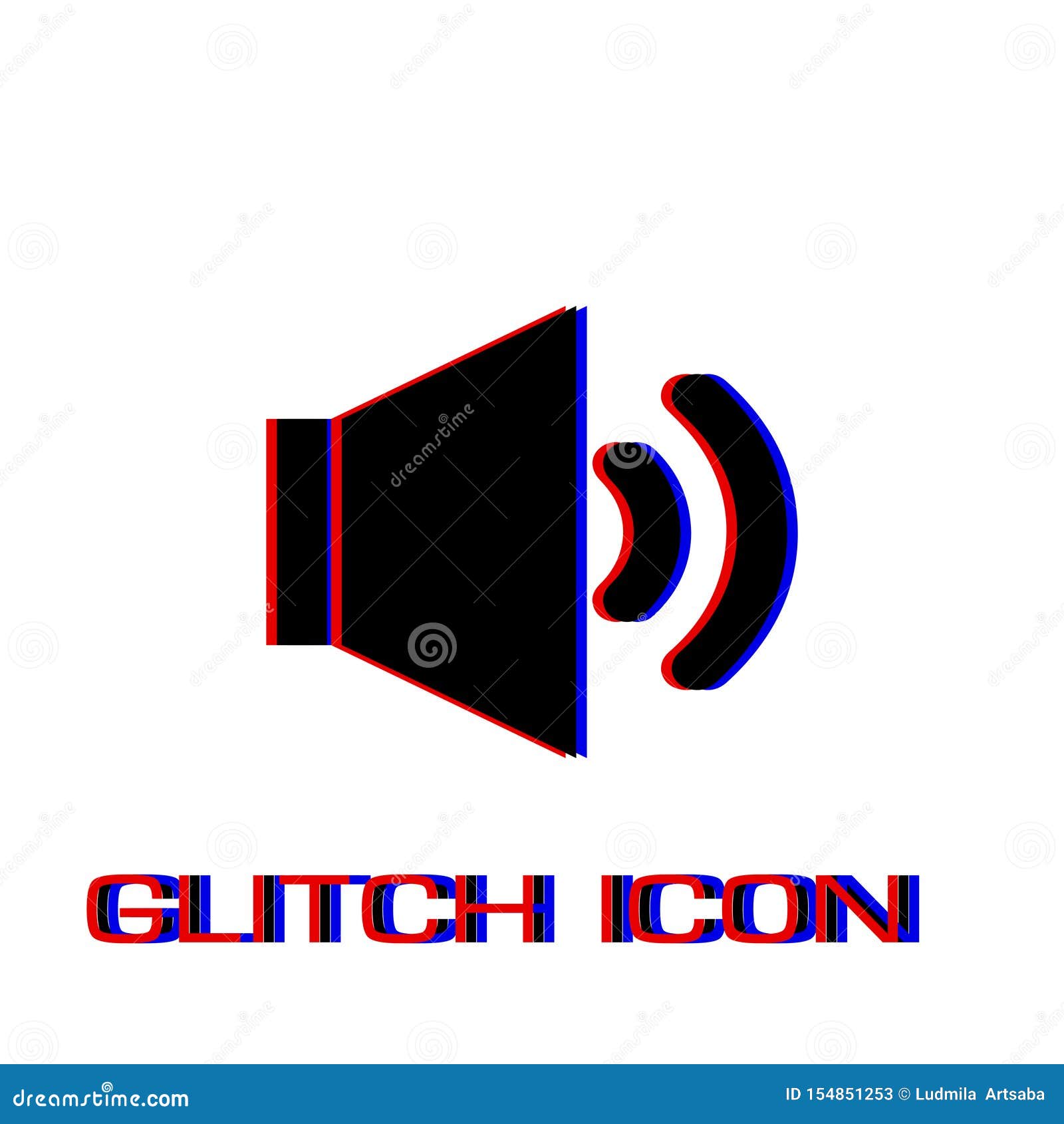 Sound icon flat. stock vector. Illustration of simplified - 154851253