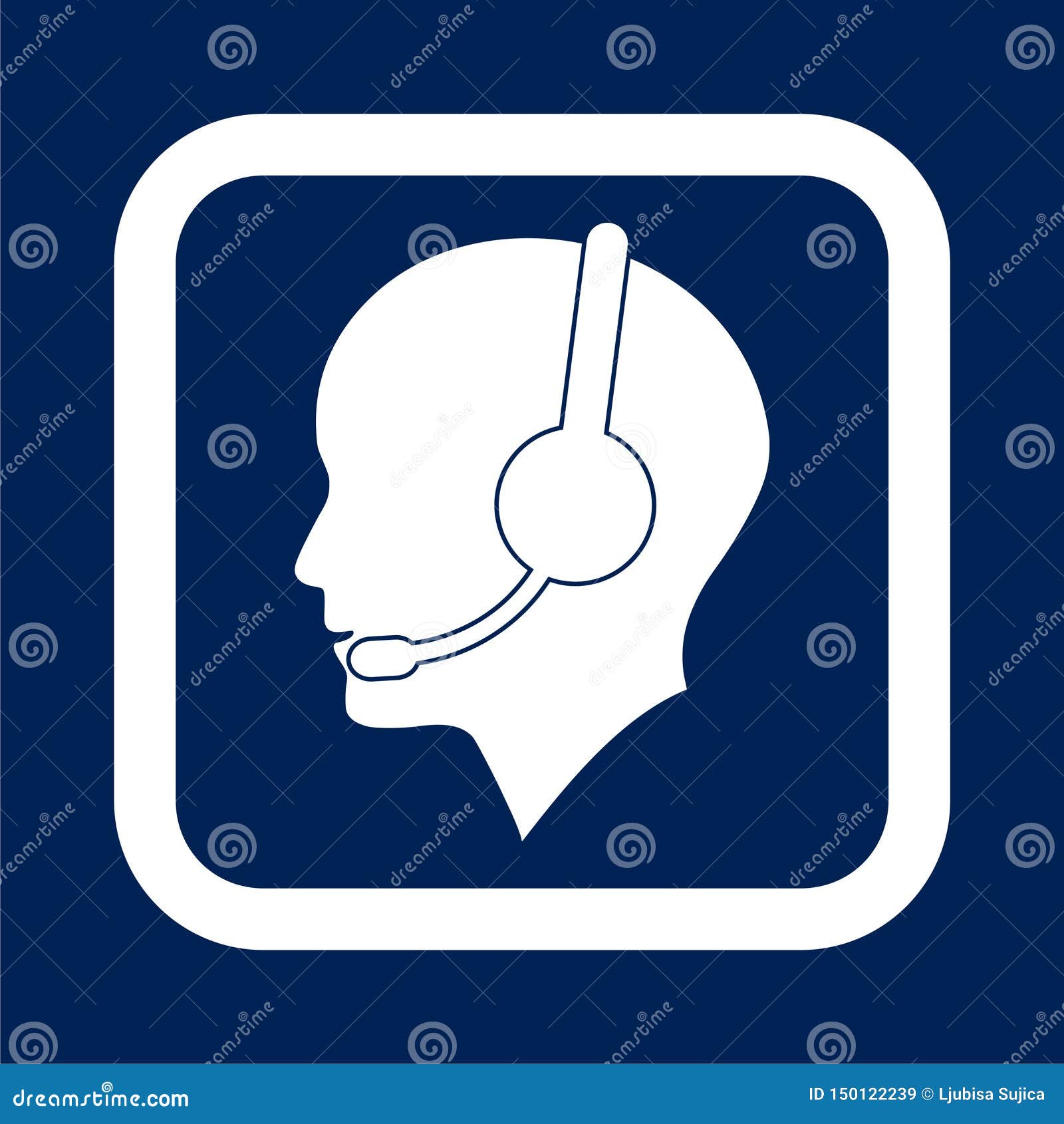 Sound icon in human head stock vector. Illustration of body - 150122239