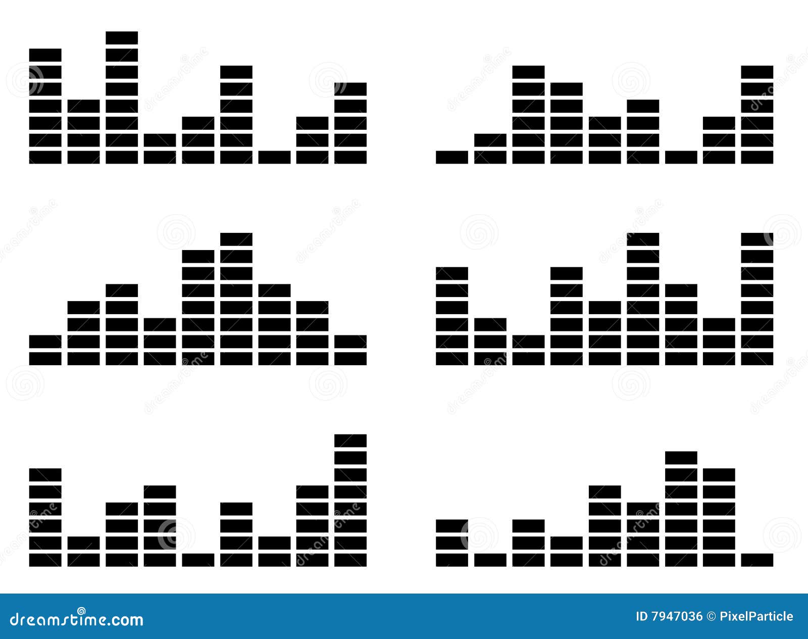 Sound indicator equalizer stock illustration. Illustration of dots ...