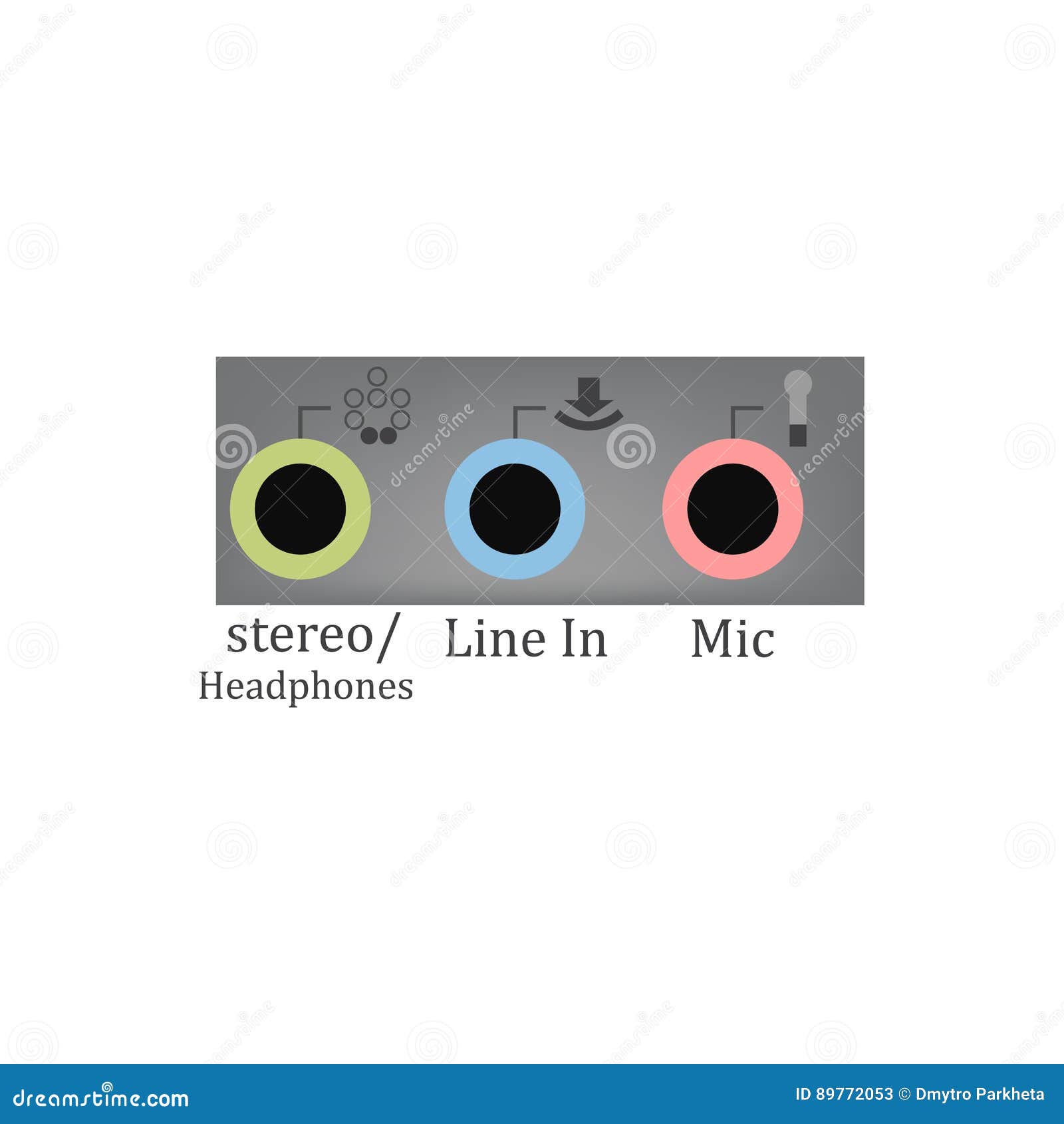 Sound input output stock vector. Illustration of white - 89772053 Sound input output stock vector. Illustration of white - 89772053