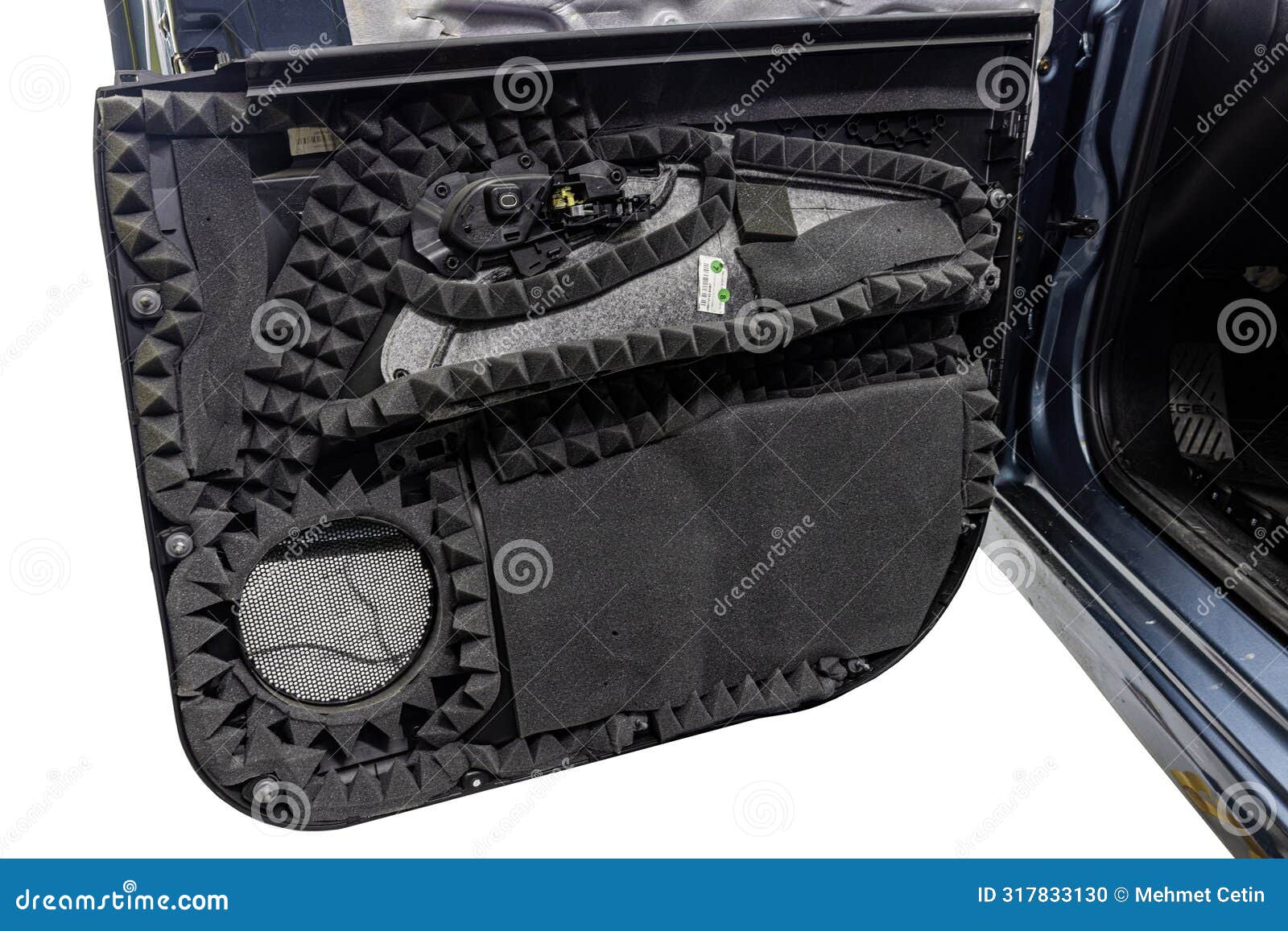 Sound Insulation of the Car. Installation of Sound Insulation Material ...