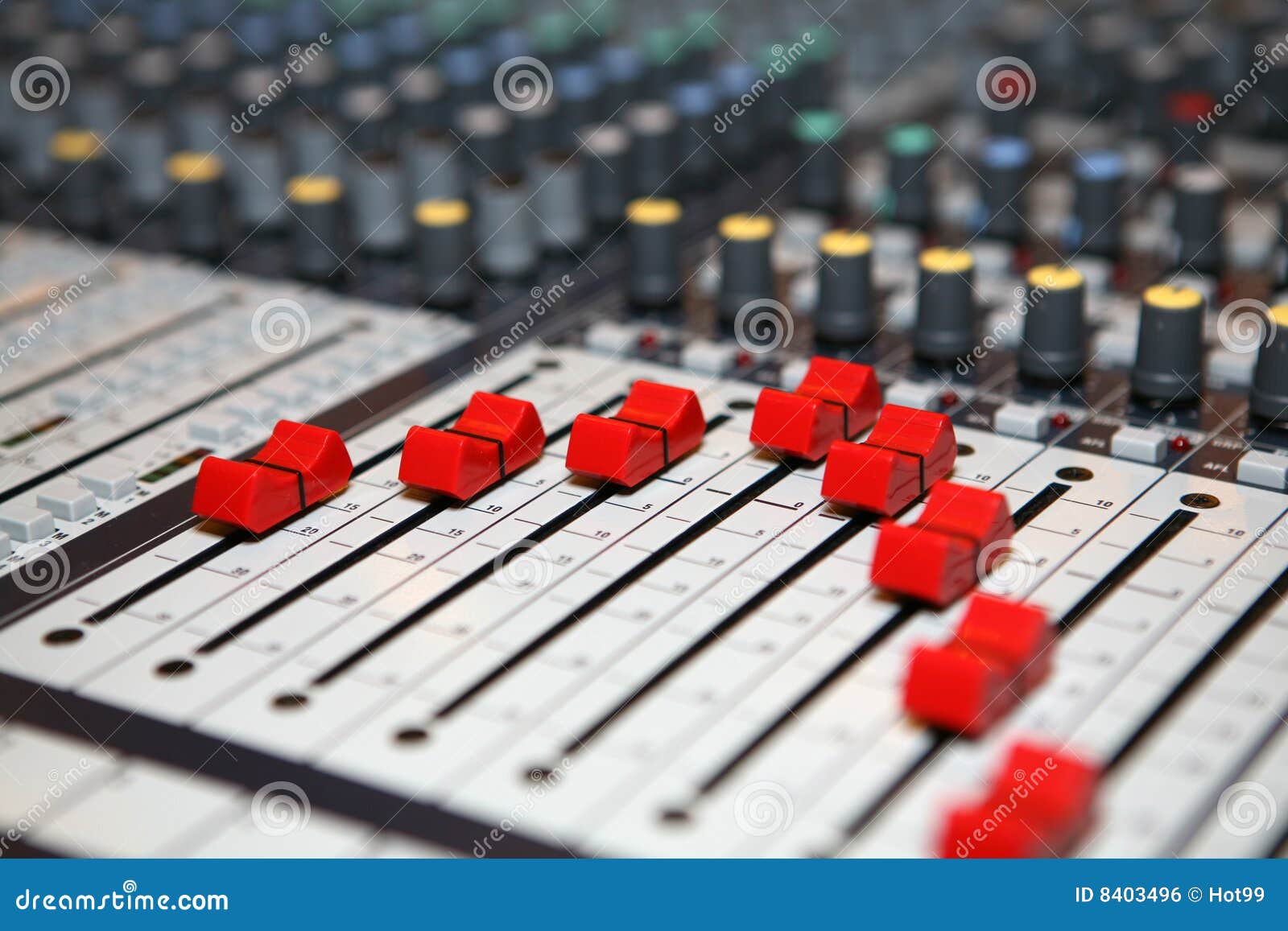 Sound knobs stock photo. Image of mixer, production, audio - 8403496