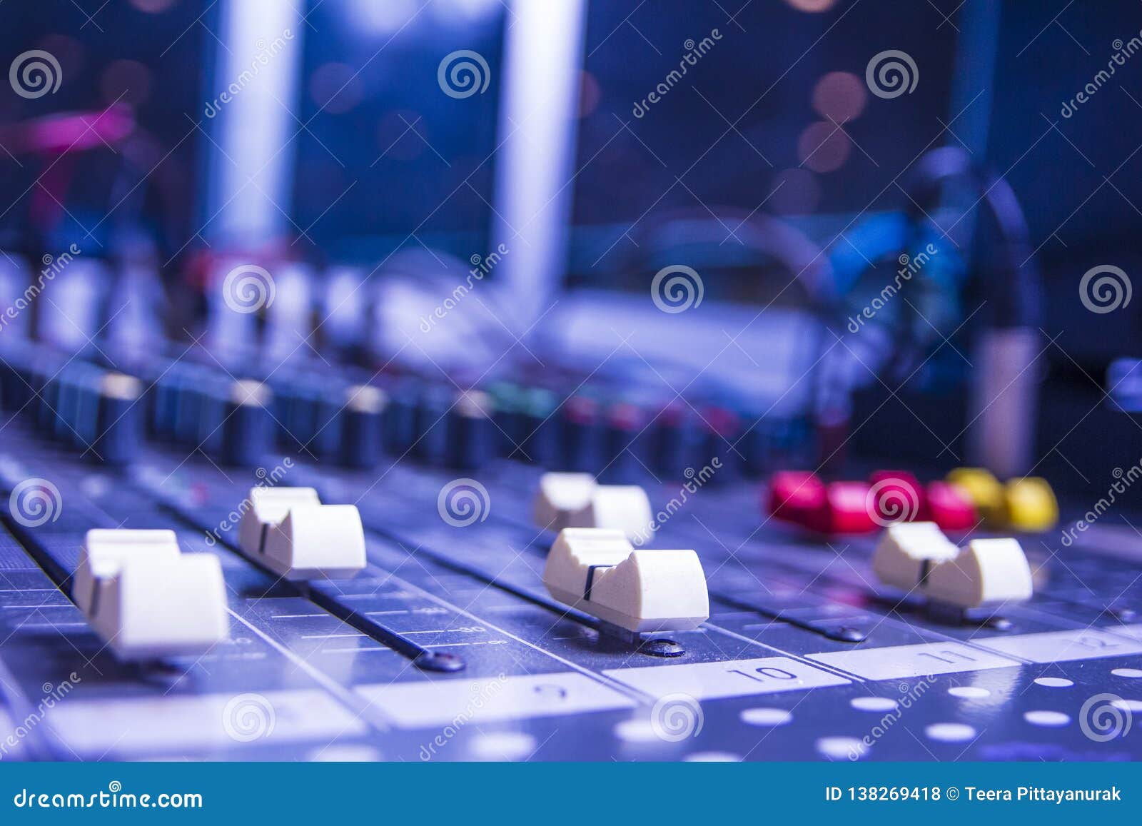 Sound Level Control Slider. Stock Photo - Image of graphic, connection ...