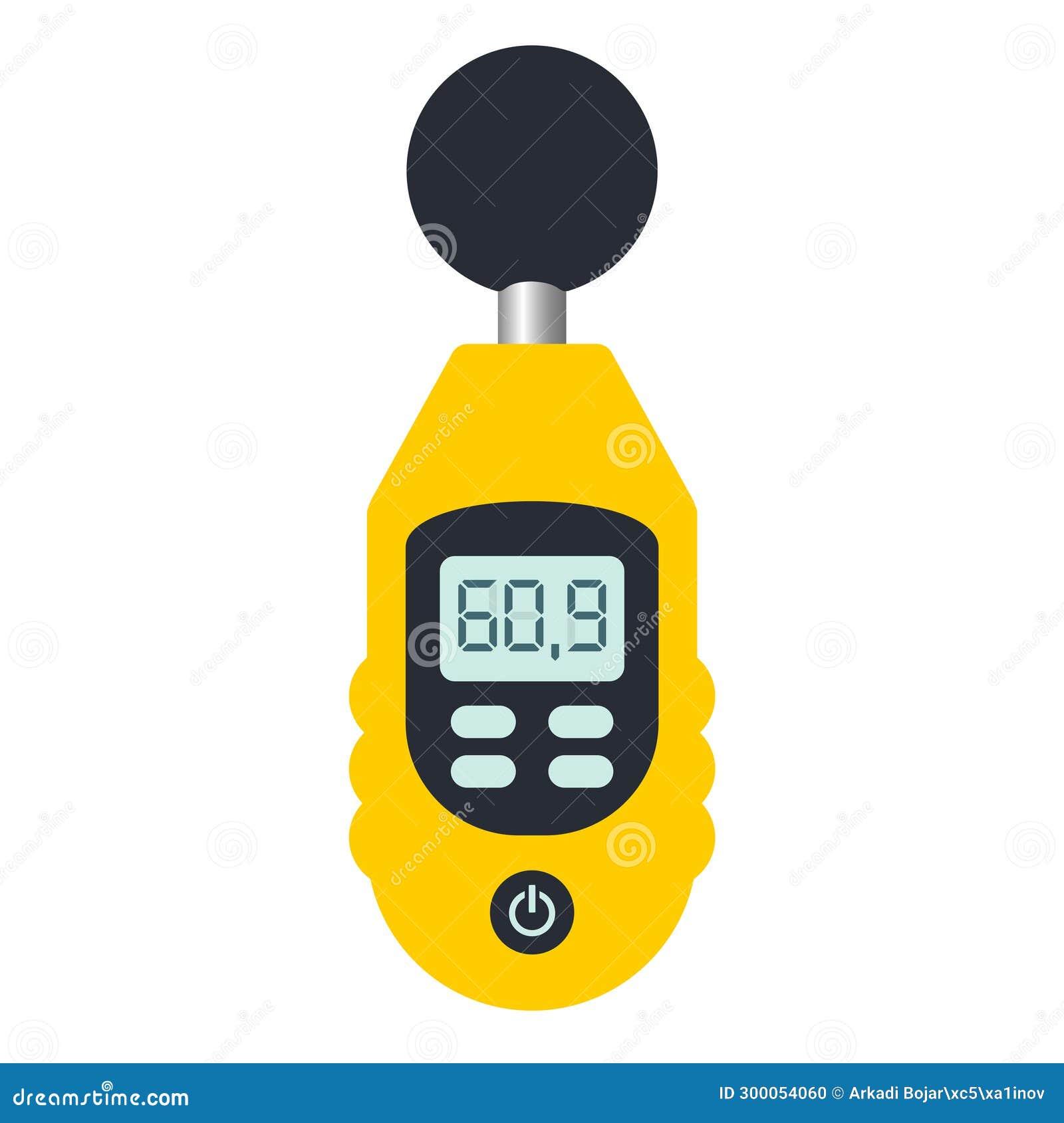 Sound Level Meter, Noise Measuring Tool Stock Vector - Illustration of ...
