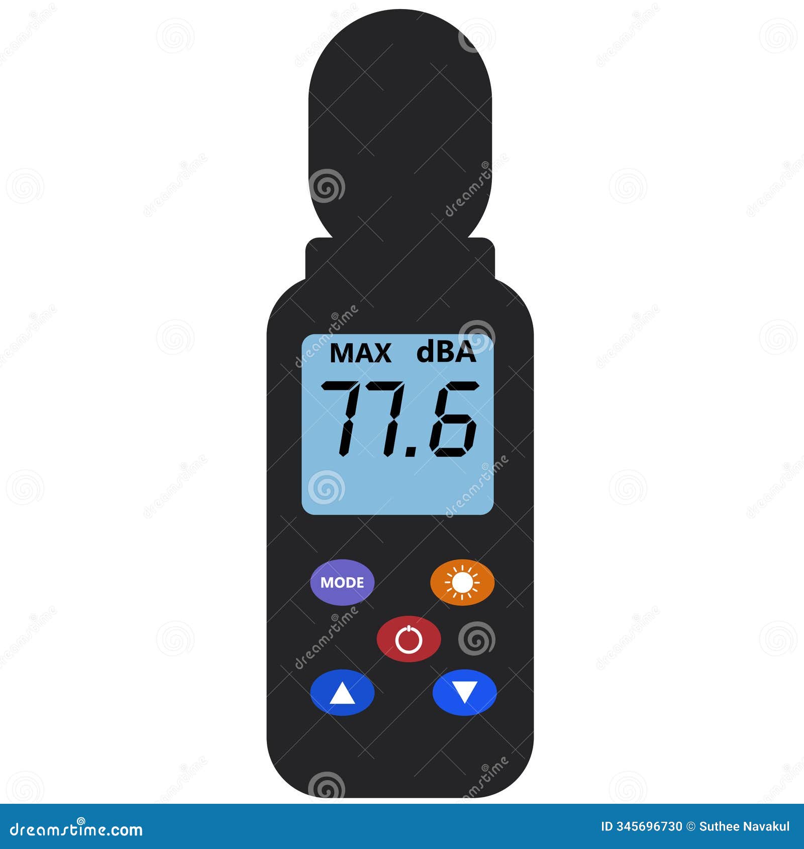 Sound Level Meter, Vector Chart Design | CartoonDealer.com #298401571