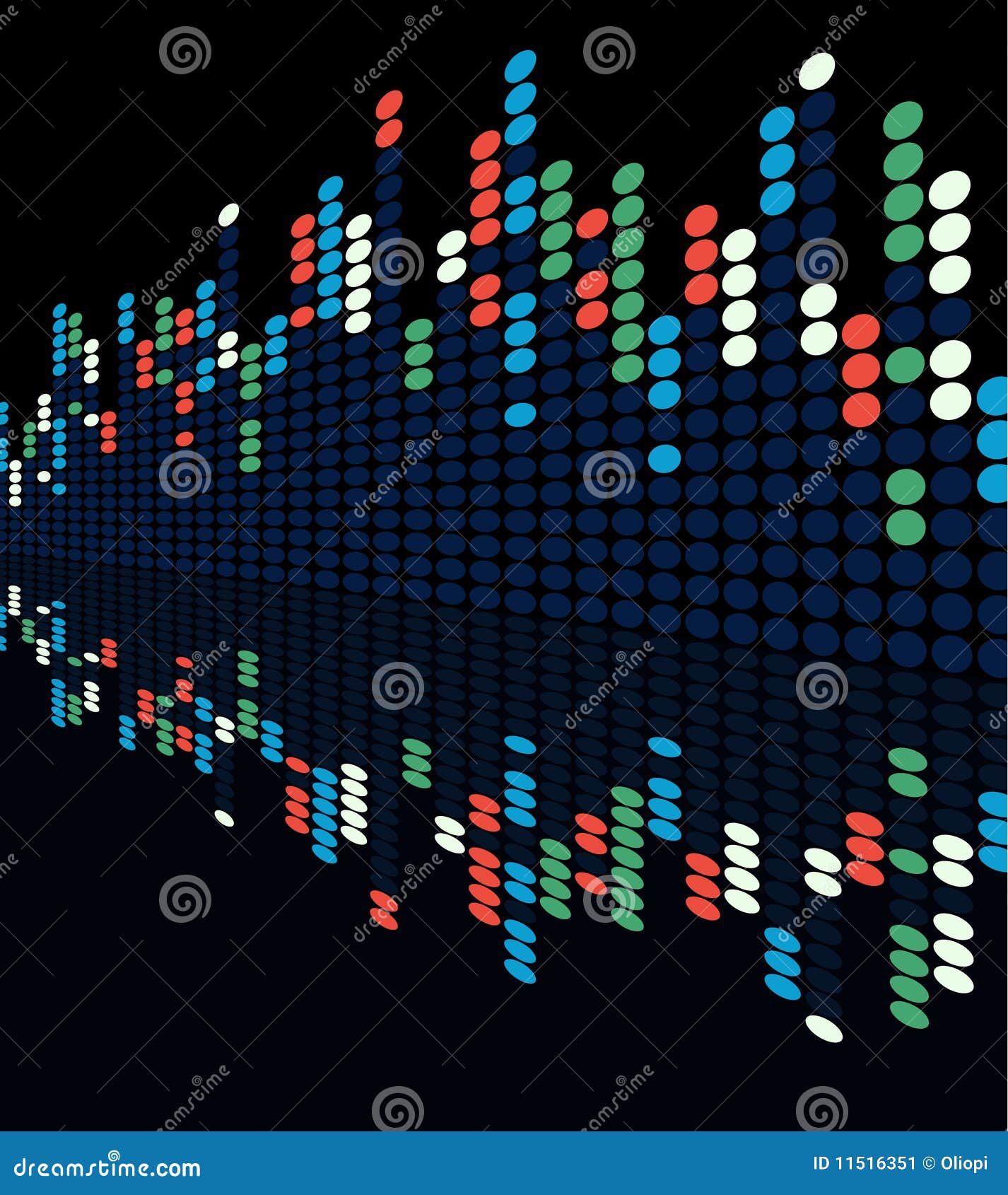 Sound lights stock vector. Illustration of disco, color - 11516351