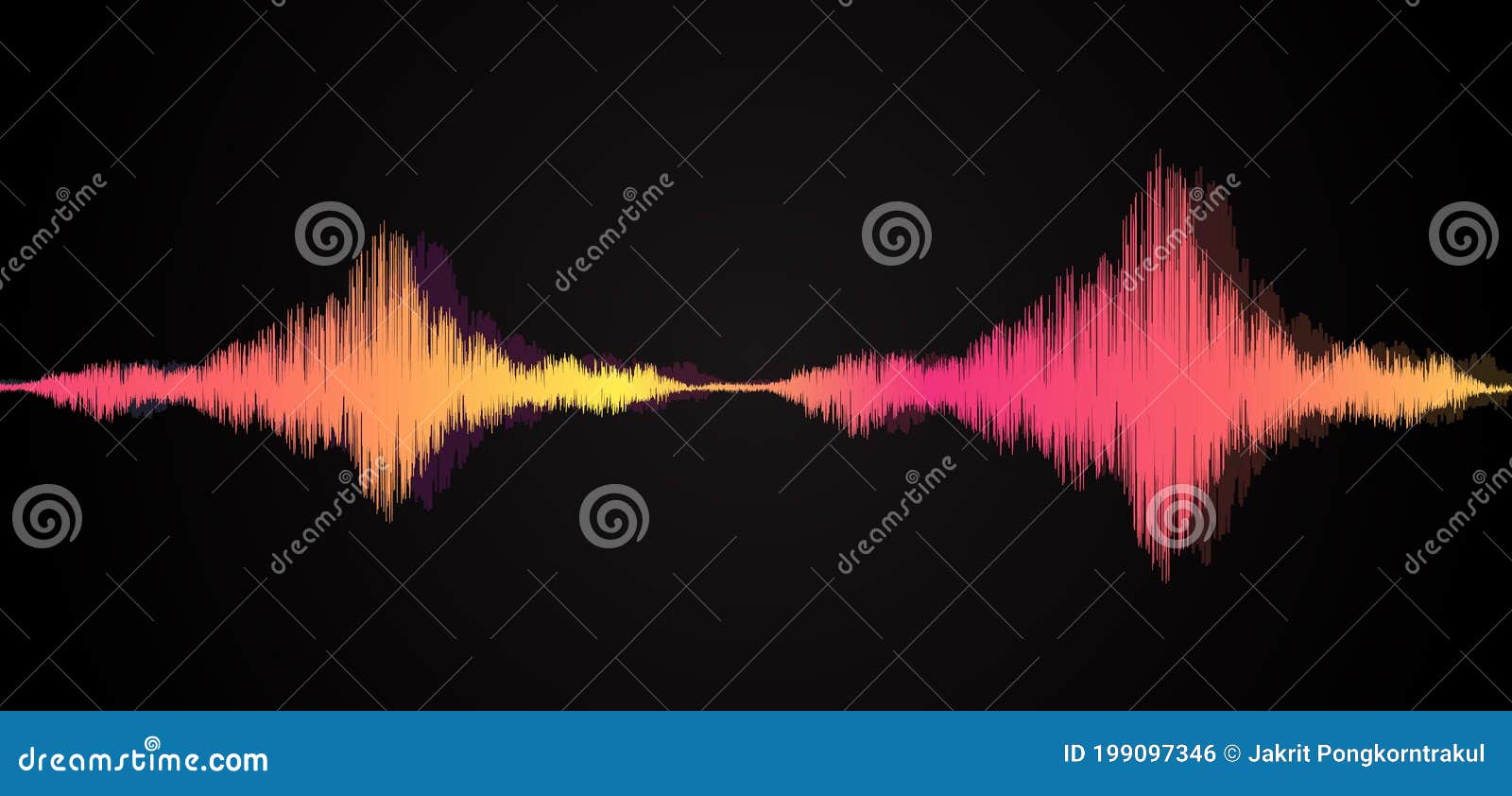 Sound Line Wave Pattern Design Modern Style Stock Vector - Illustration ...