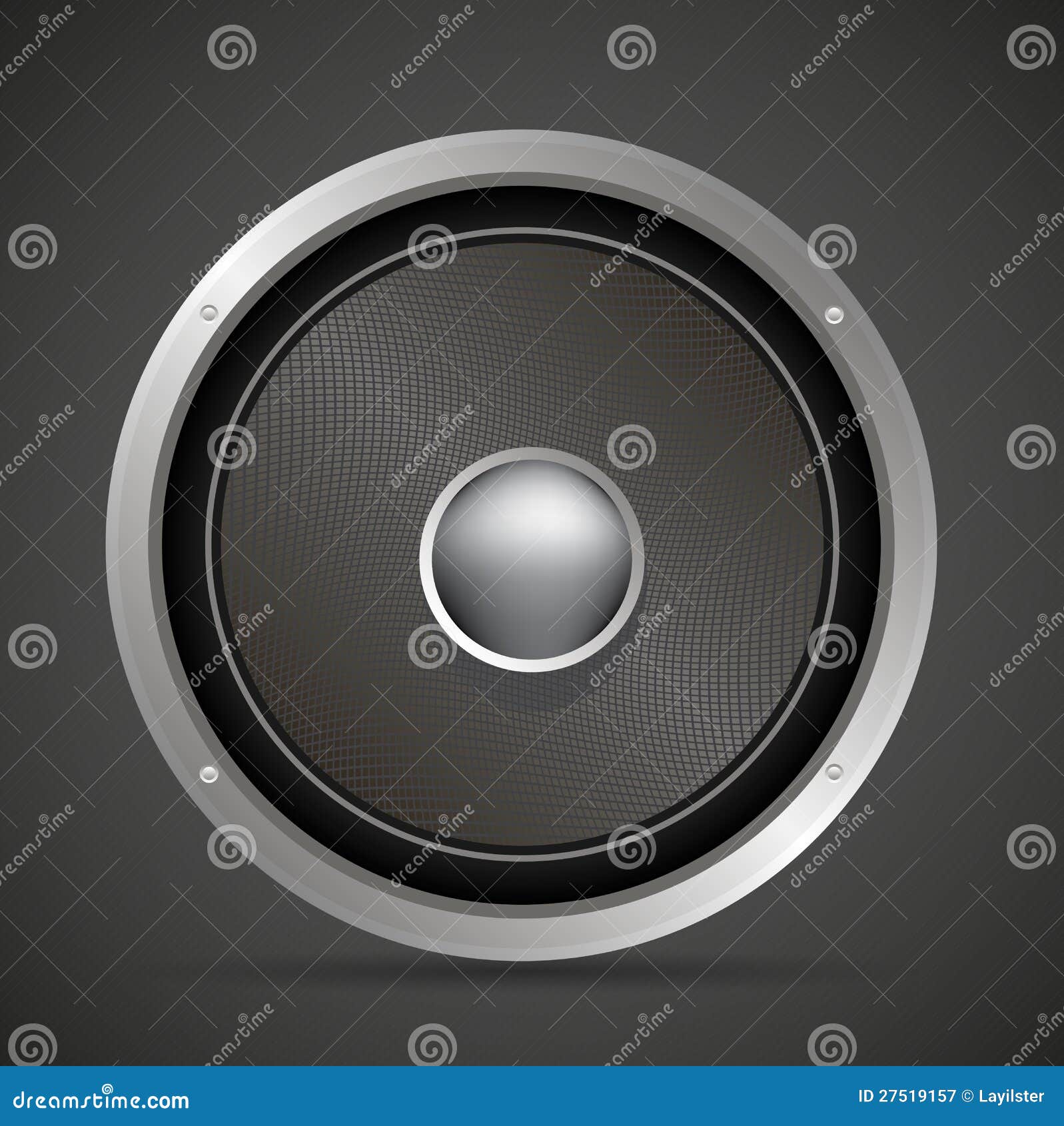 Sound loud Audio speaker stock vector. Illustration of equipment - 27519157