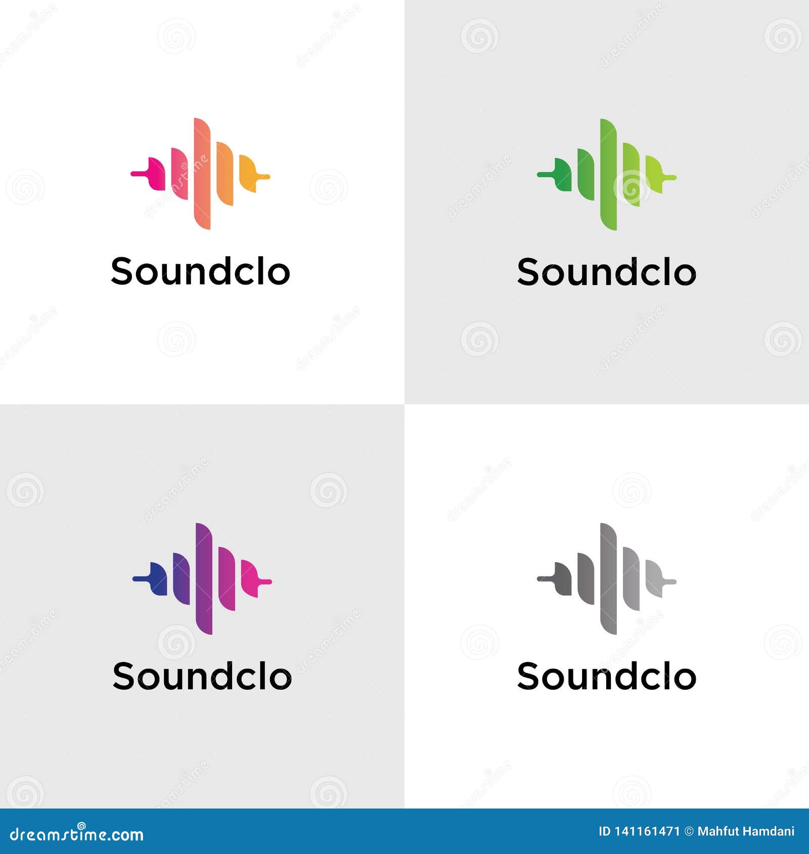 Template Sound Logos stock vector. Illustration of music - 141161471