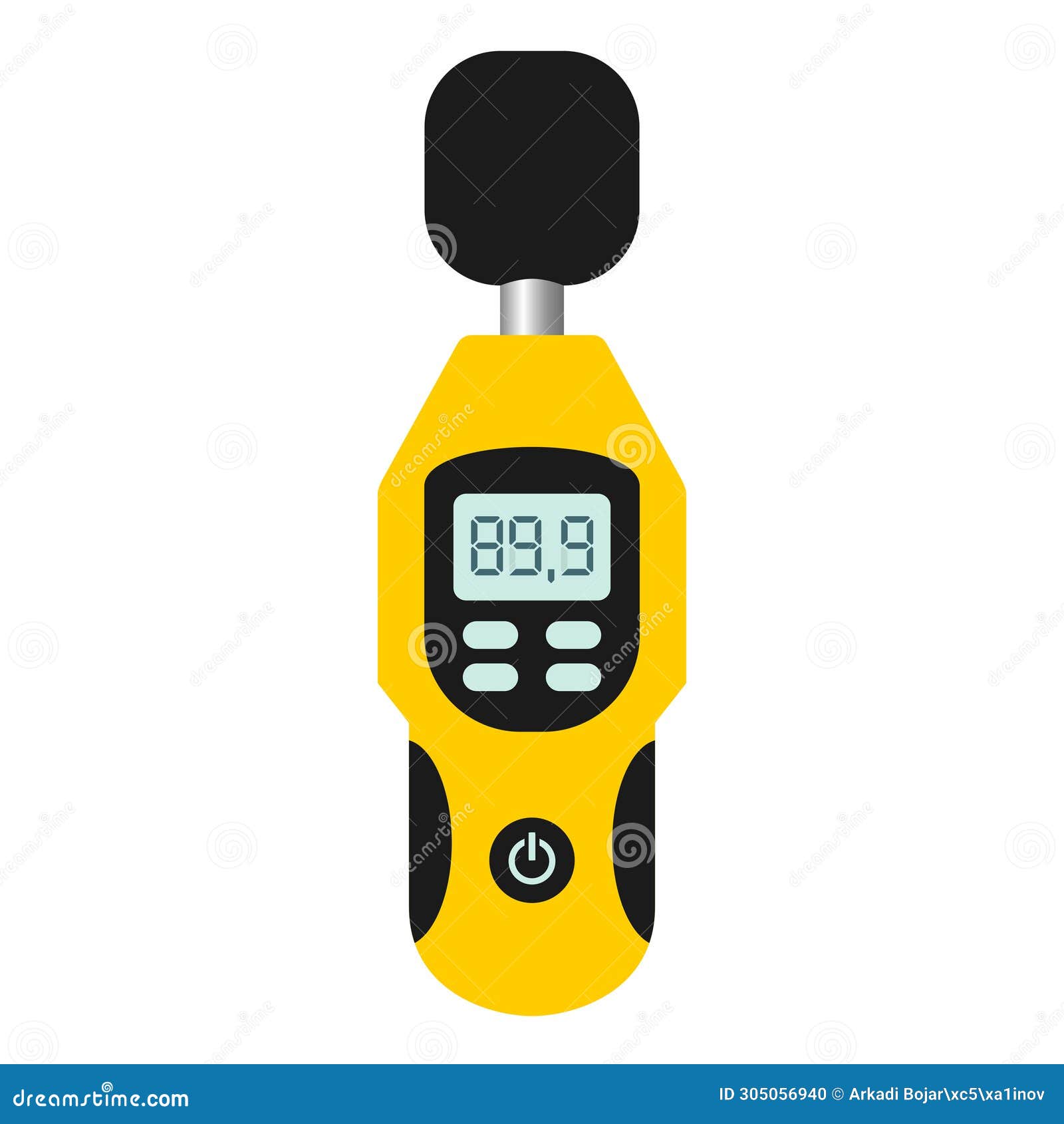 Sound Meter Icon, Noise Level Measuring Tool Stock Vector ...