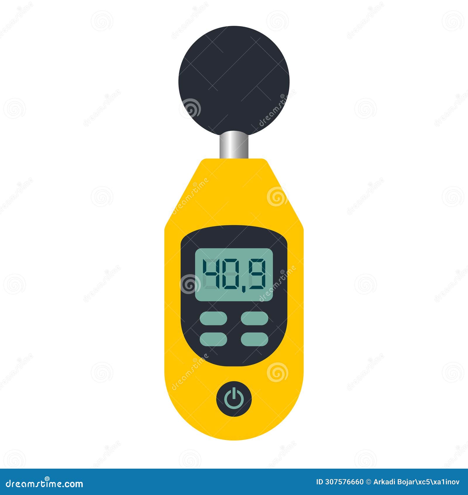 Sound Meter Icon, Noise Level Measuring Tool Stock Vector ...