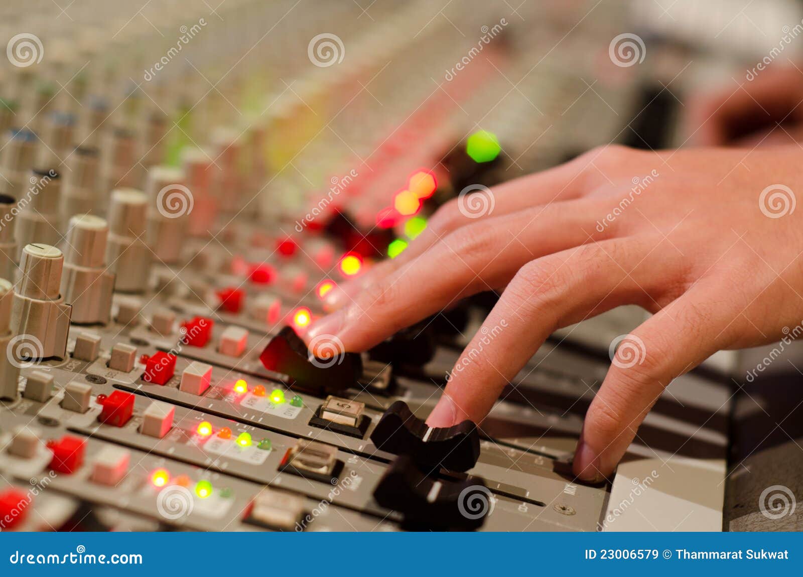 Sound mix board stock image. Image of knob, electronic - 23006579