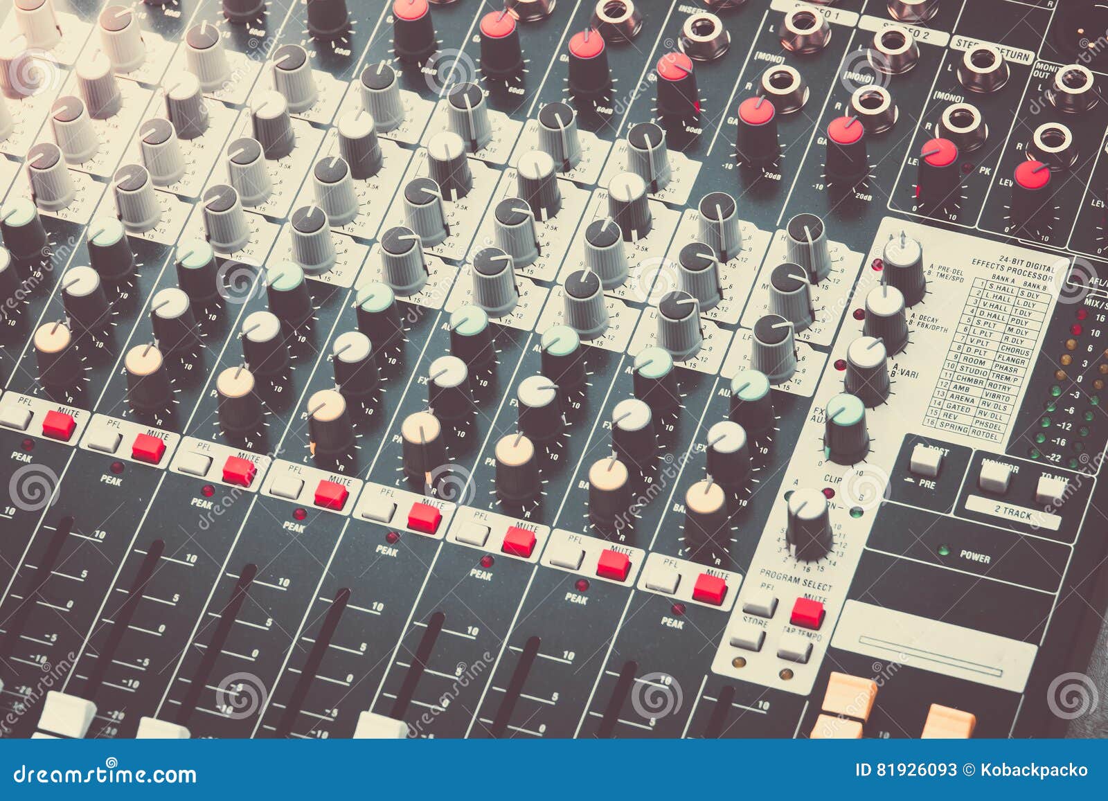 Sound mix stock image. Image of studio, channel, entertainment - 81926093