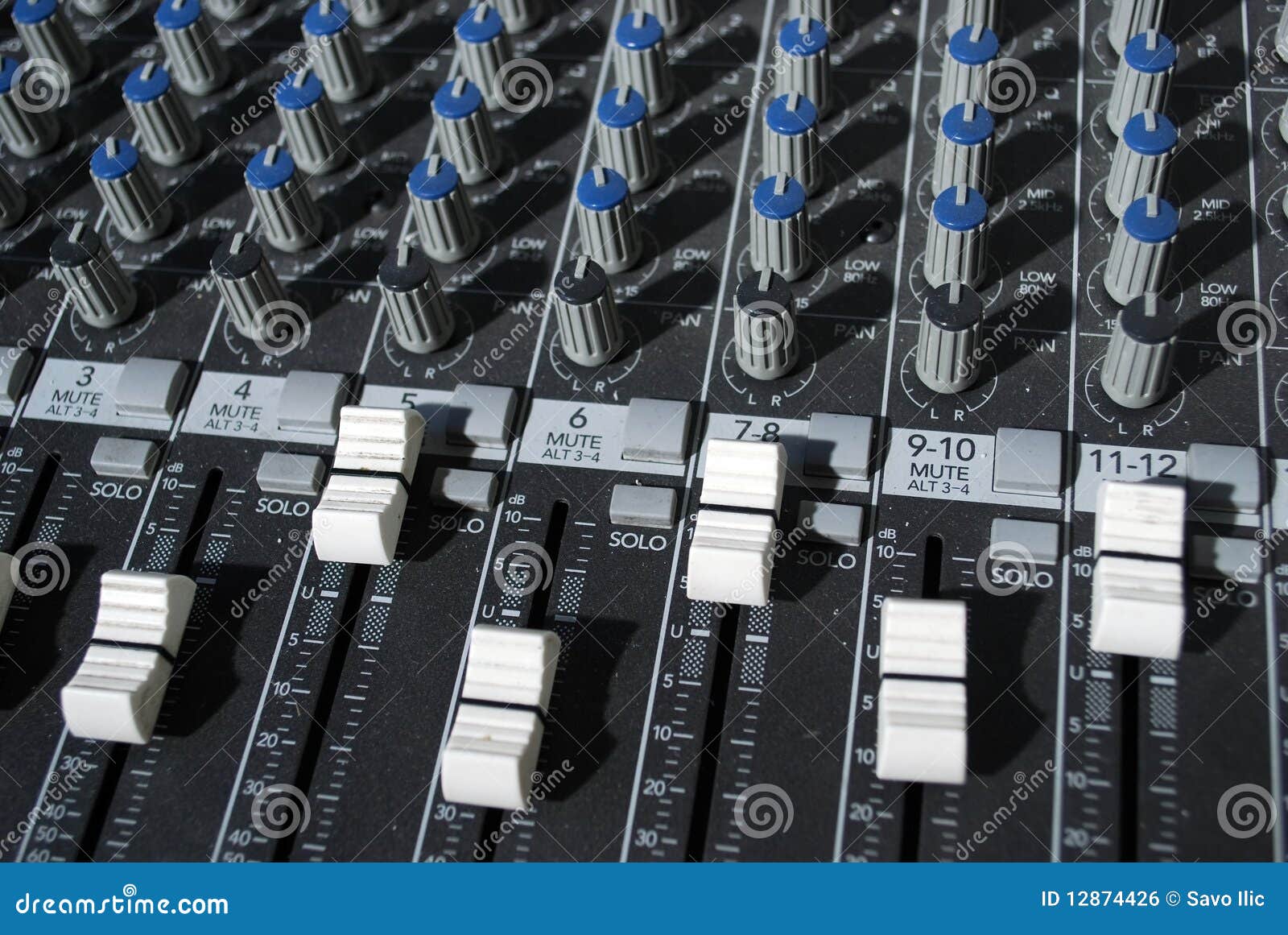 Sound mixer stock photo. Image of music, radio, electronic - 12874426