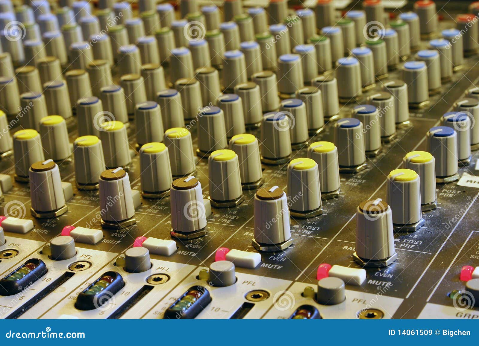 Sound mixer stock image. Image of fared, frequency, frequencies - 14061509
