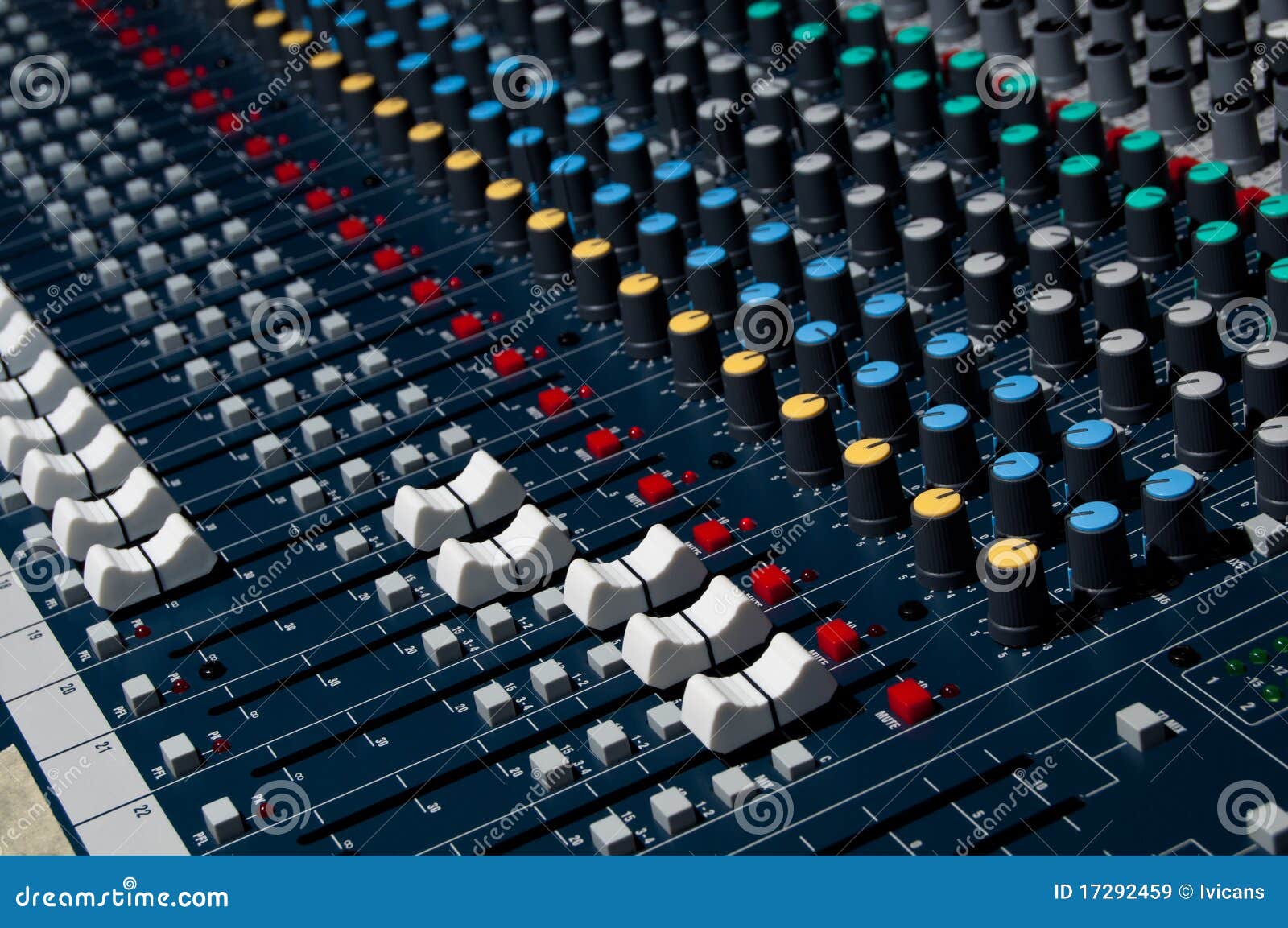 Sound mixer stock image. Image of music, adjust, close - 17292459