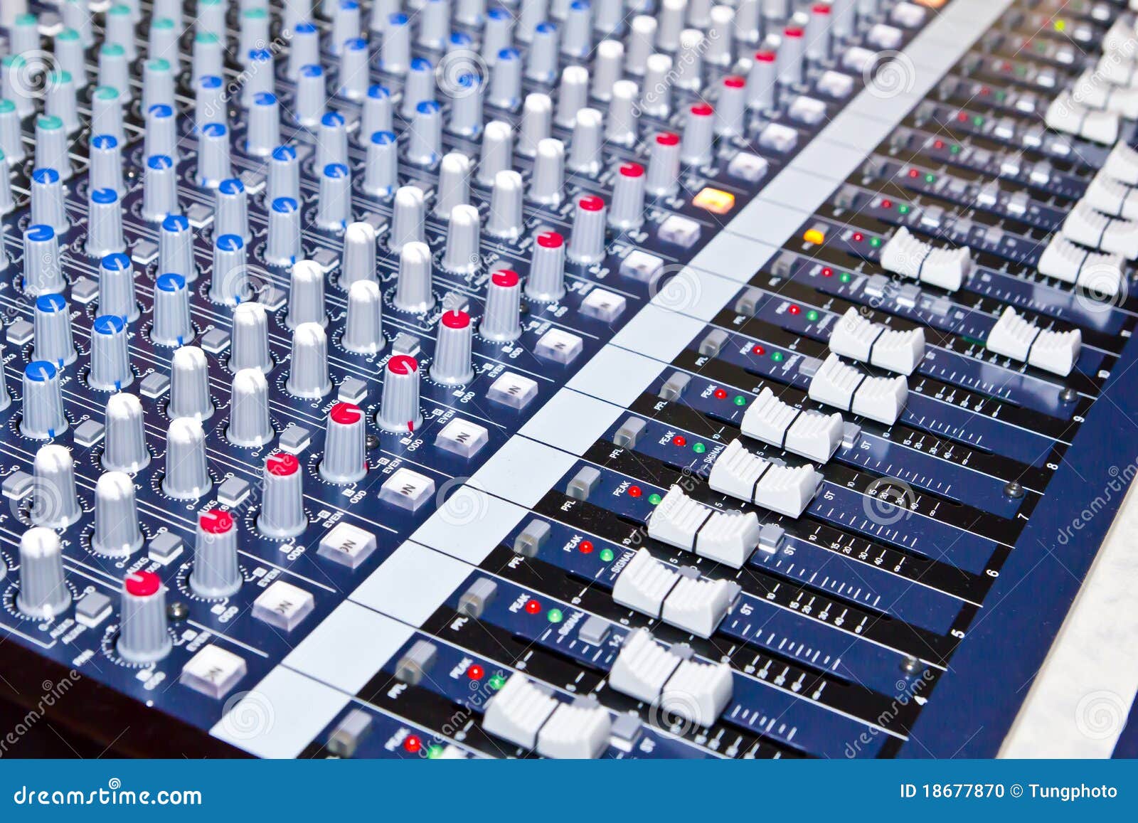Sound mixer stock photo. Image of desk, instrument, broadcast - 18677870