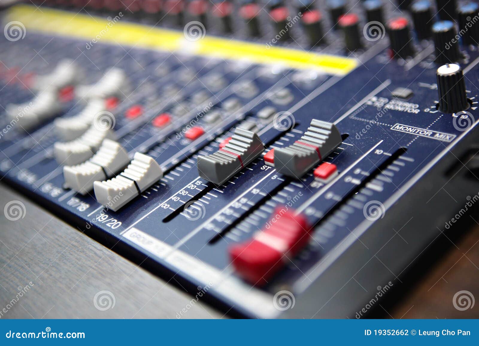 Sound mixer stock photo. Image of effect, karaoke, adjuster - 19352662