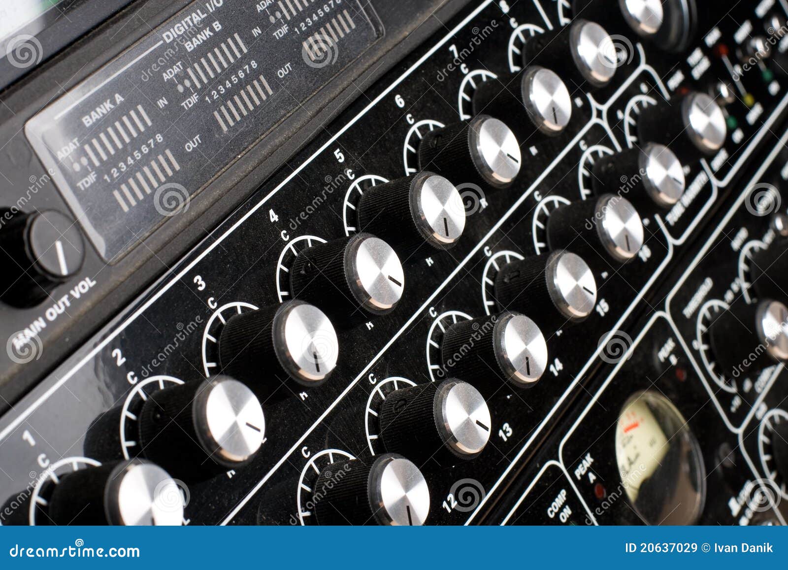 Sound mixer stock image. Image of concert, instrument - 20637029