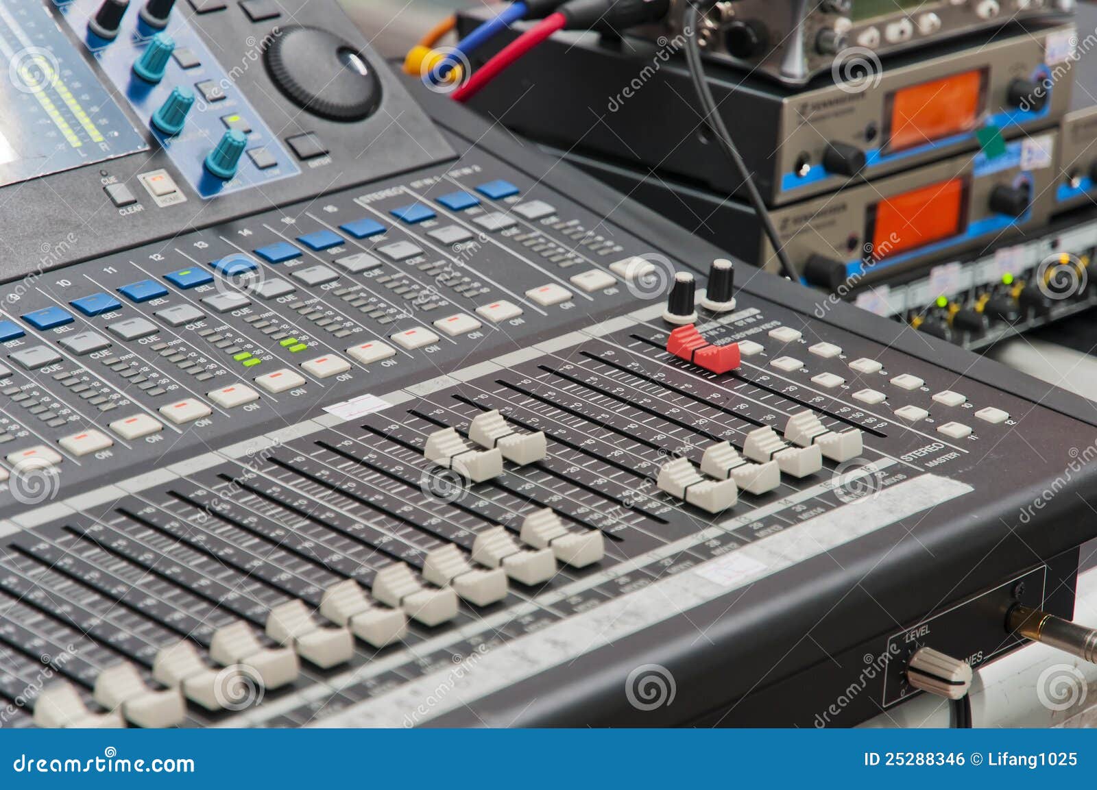 Sound mixer stock photo. Image of adjust, electronic - 25288346