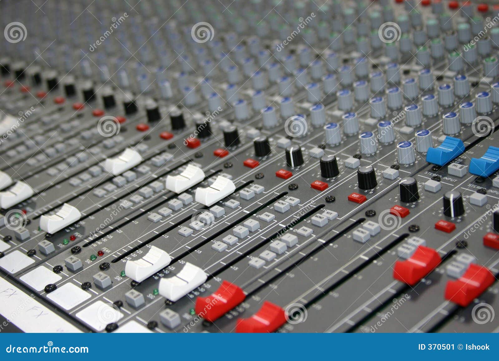 Sound Mixer stock image. Image of entertainment, perspective - 370501