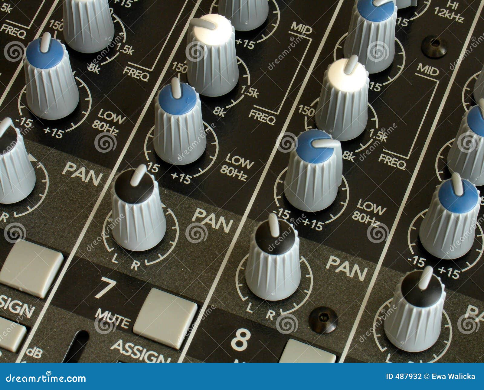 Sound mixer stock photo. Image of meters, mixing, controls - 487932